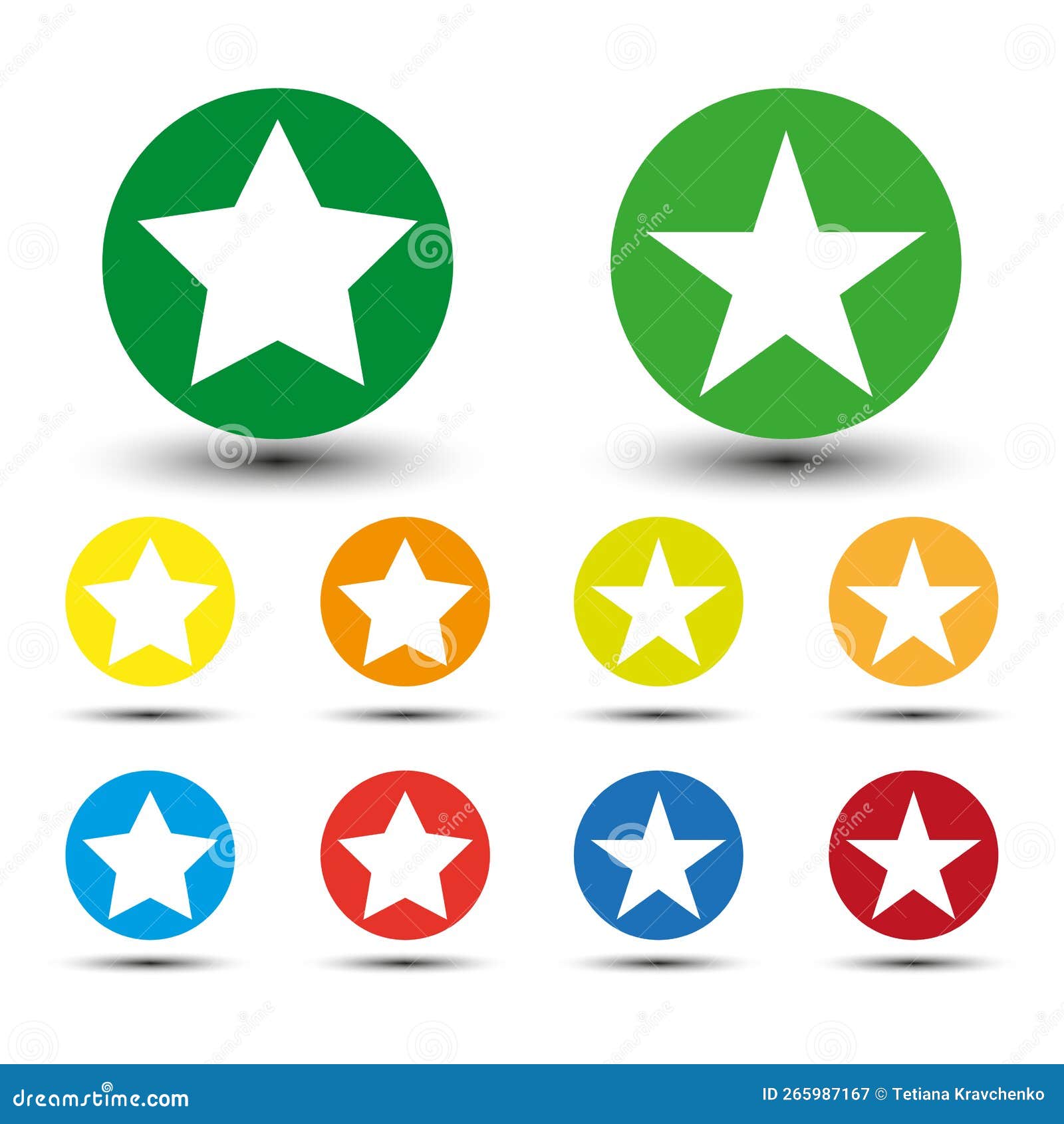 Sternsymbol. Sterne-Symbole. Vektorgrafik. Vektor Abbildung ...