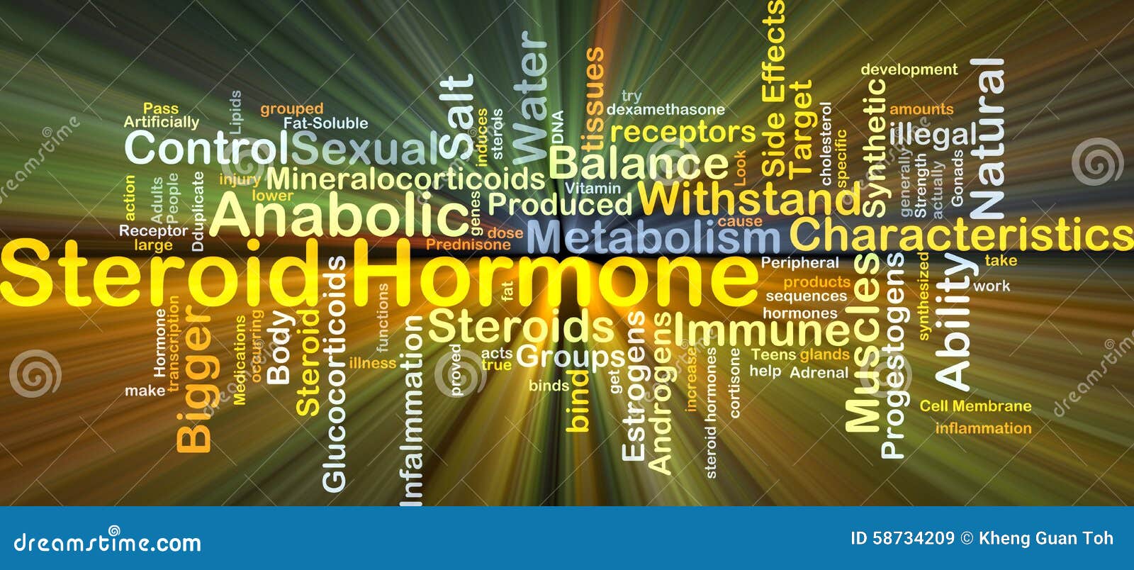 Steroid Hormone Background Concept Glowing Stock Illustration ...