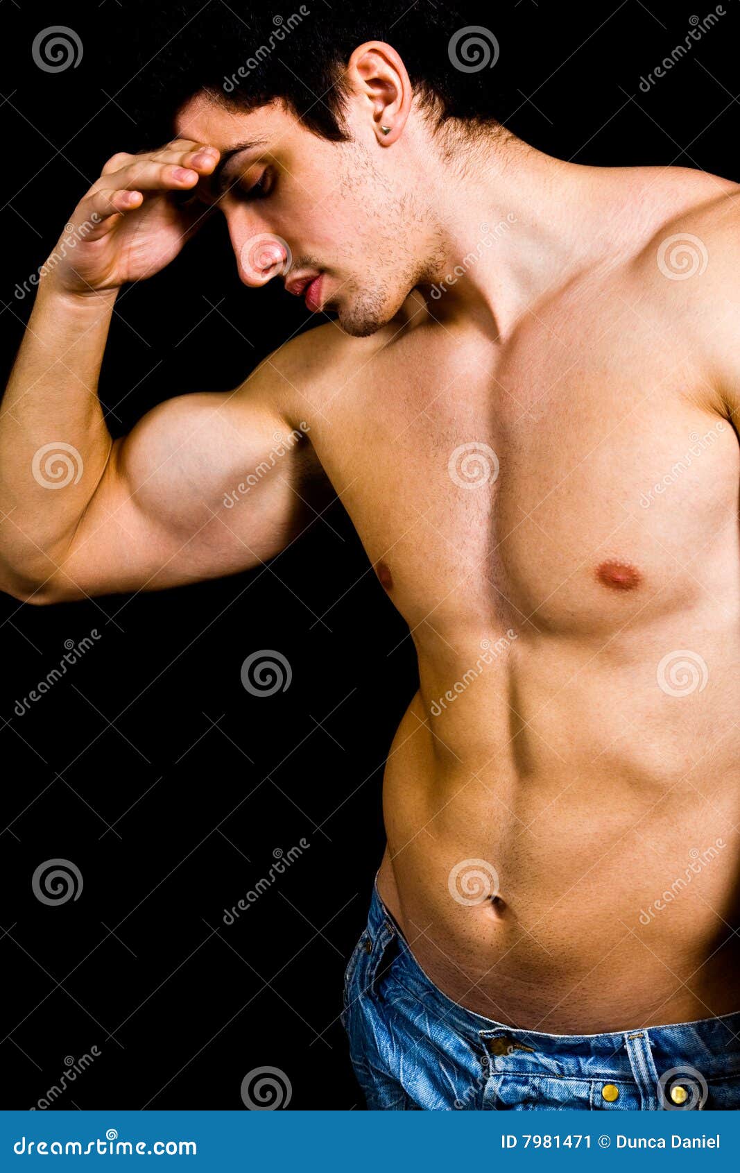 Steroids Depression - Sad Tired Muscular Man Stock Image - Image of ...