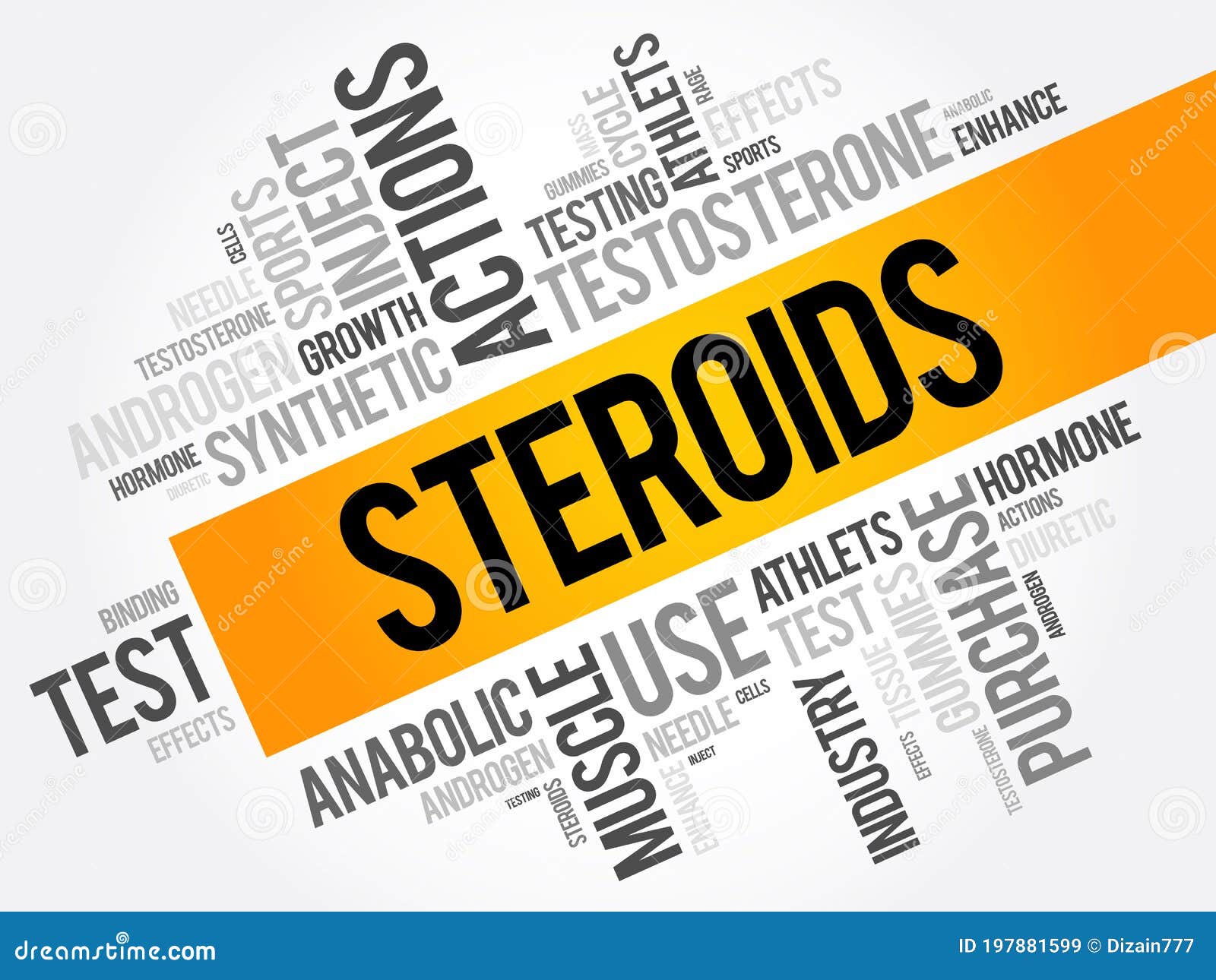 Steroids Word Cloud Collage, Health Concept Background Stock ...
