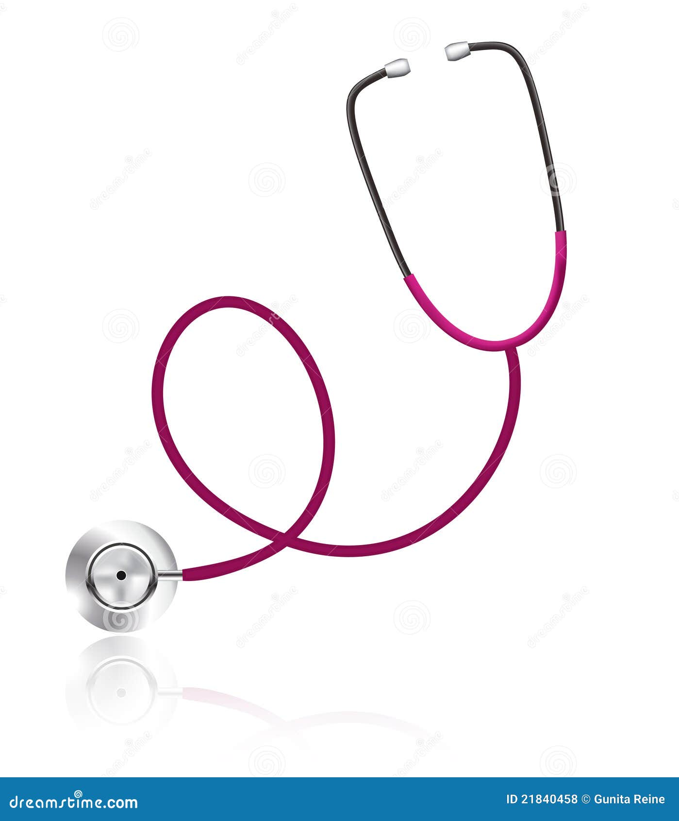 Stethoscope stock vector. Illustration of care, doctor - 21840458