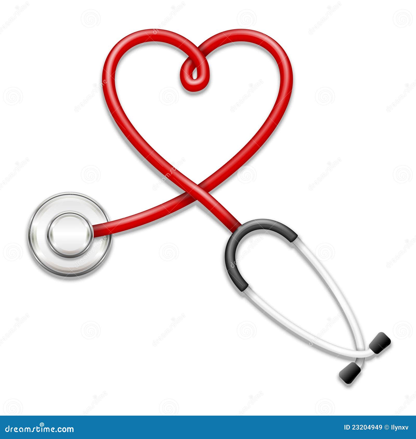 Stethoscope stock vector. Illustration of heart, medicine - 23204949