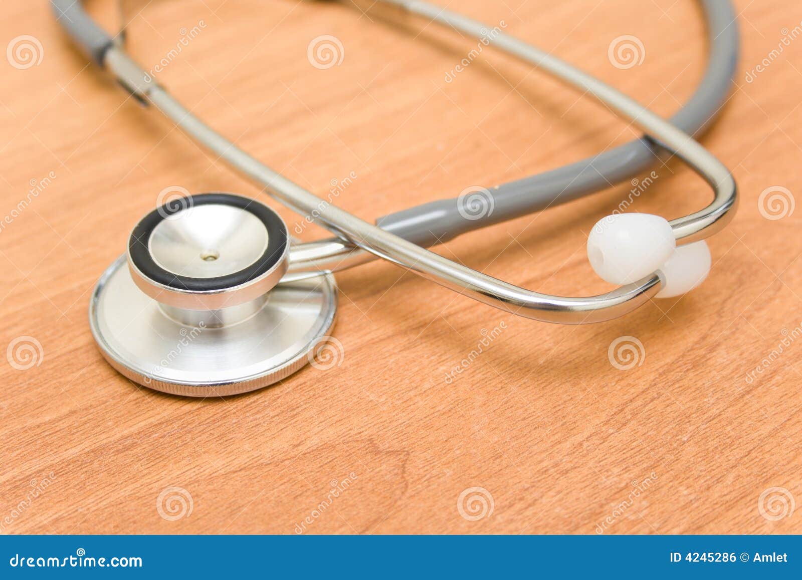 Stethoscope stock photo. Image of grey, stethoscope, research - 4245286