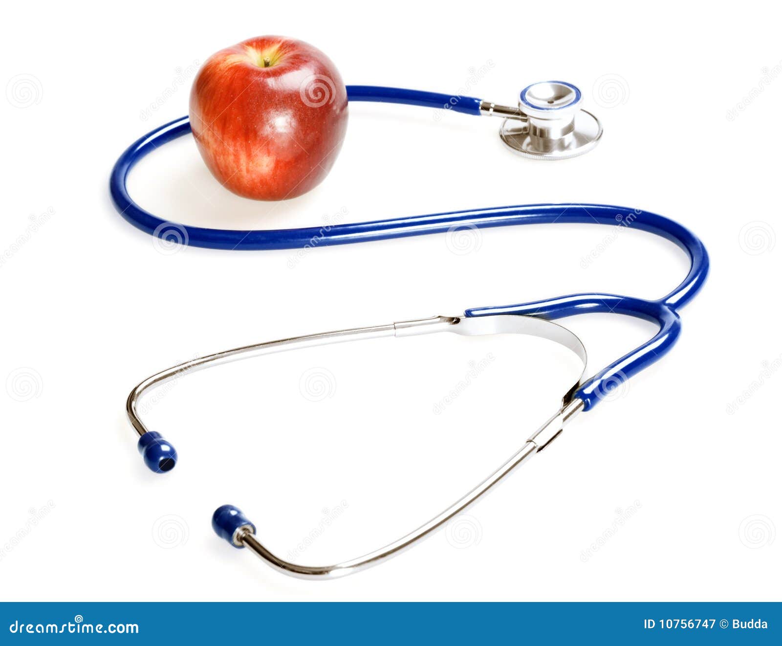 Stethoscope and apple stock image. Image of illness, medical - 10756747