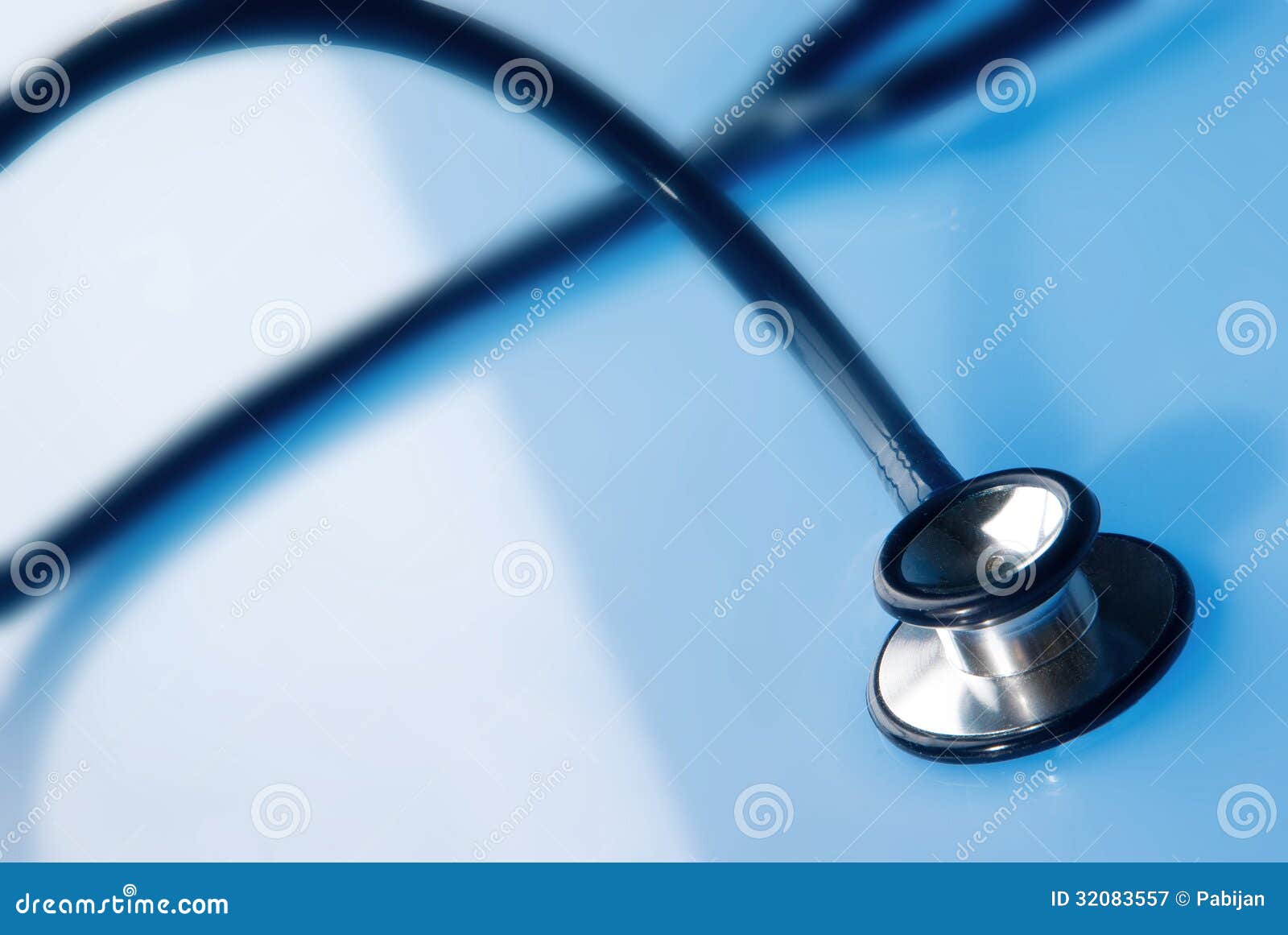 Stethoscope on Blue Background Stock Image - Image of healthcare ...