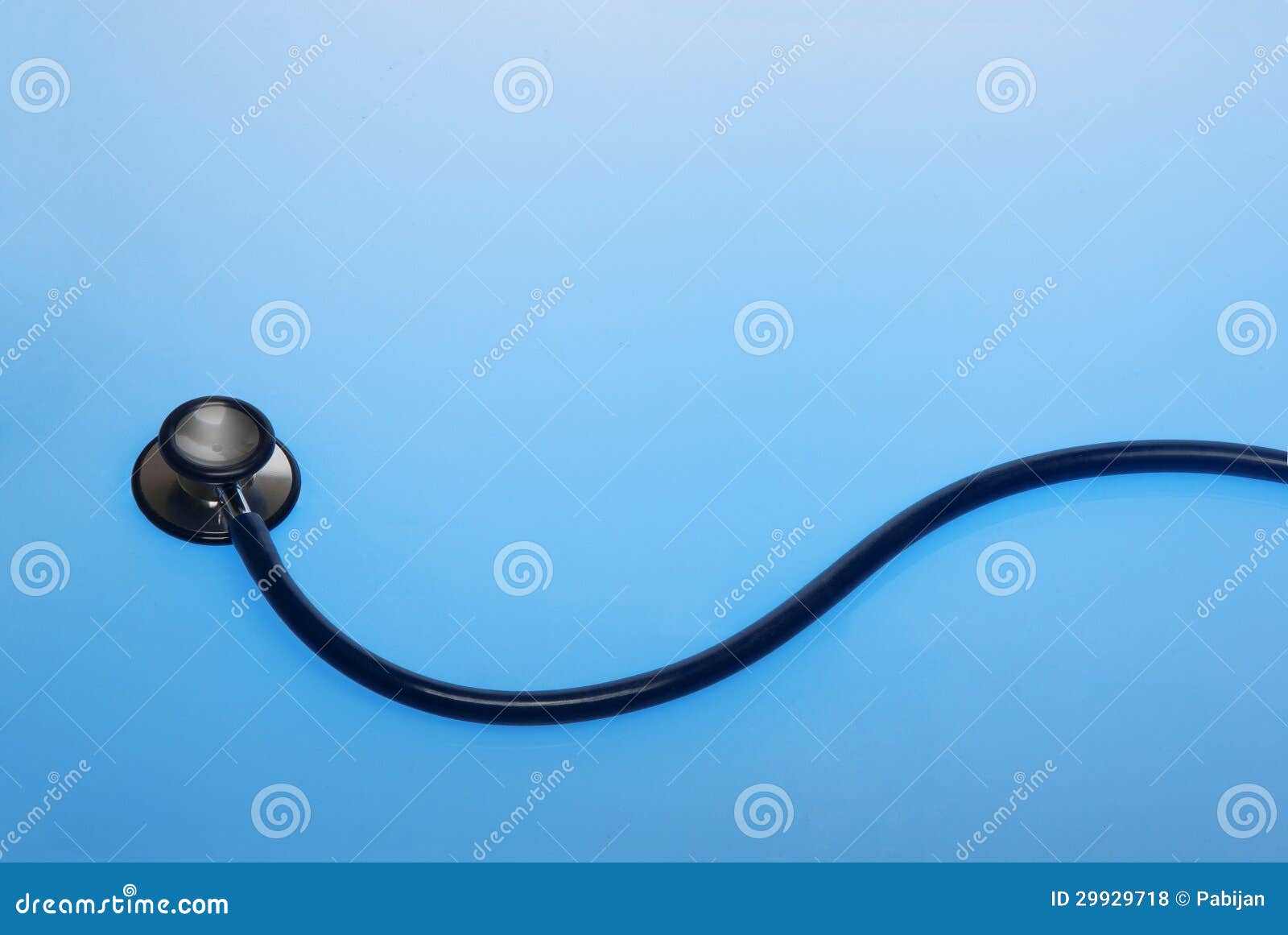 Stethoscope on Blue Background Stock Photo - Image of care, medical ...