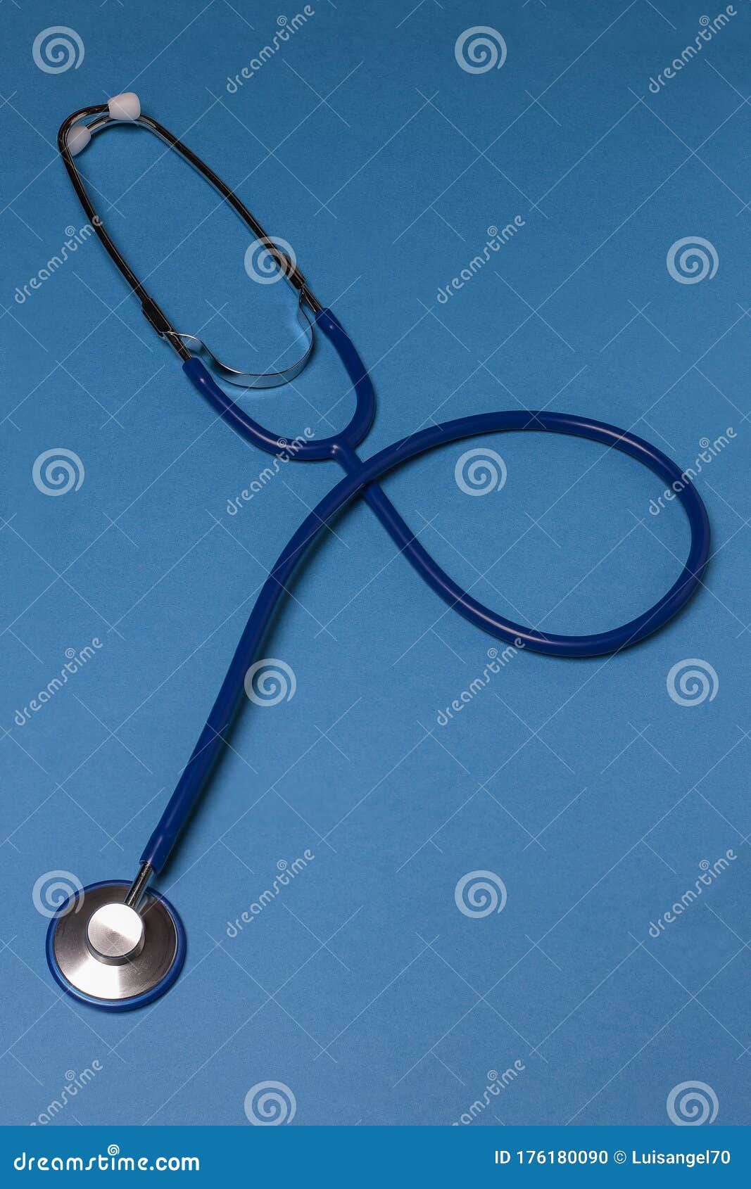 Stethoscope on Blue Background Stock Photo - Image of background, heart ...