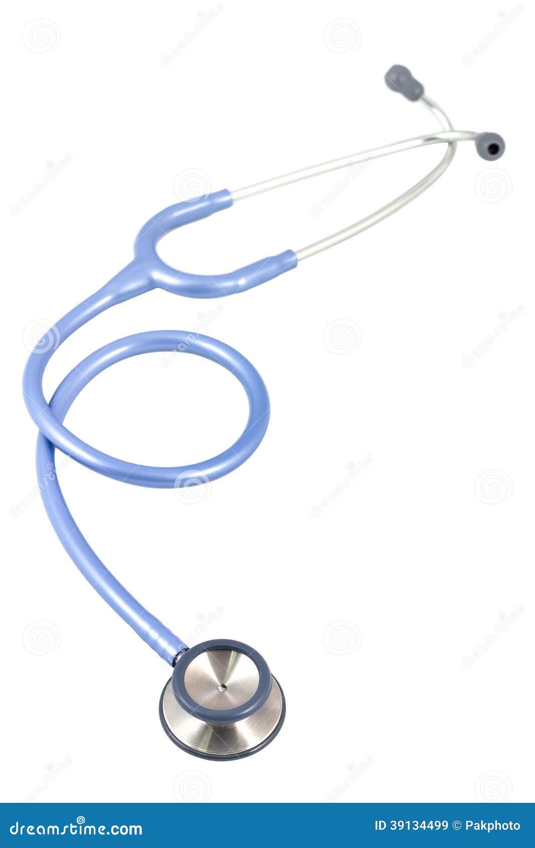 Stethoscope blue color stock image. Image of color, isolated - 39134499
