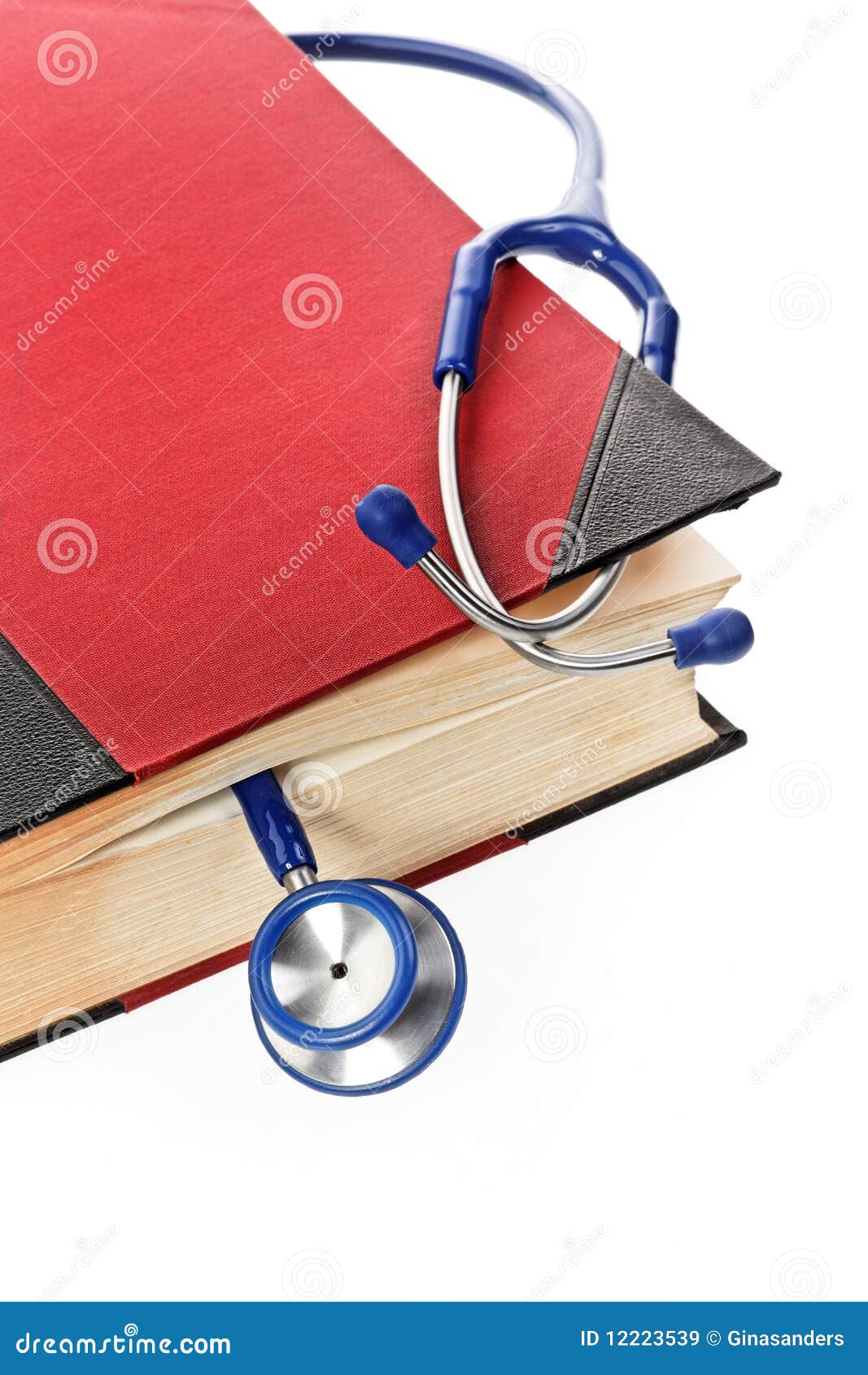 Stethoscope in Book stock image. Image of device, checkup - 12223539