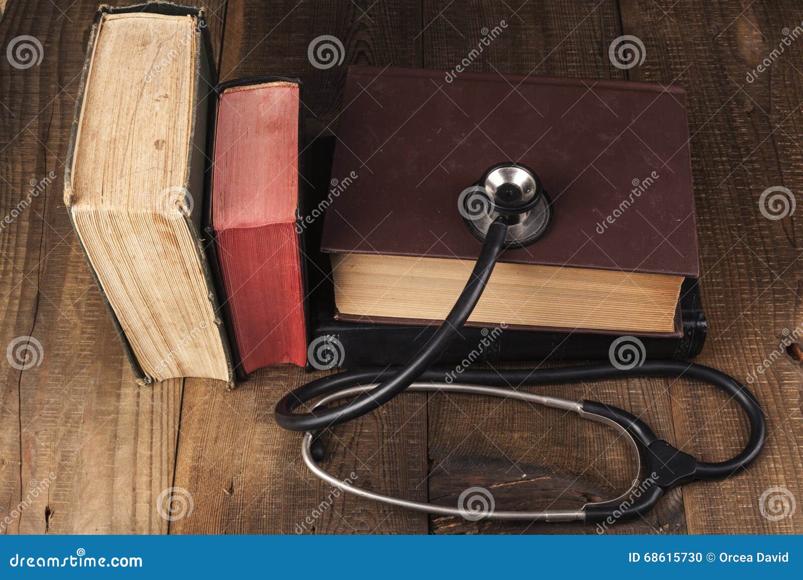 Stethoscope and Books stock photo. Image of listen, encyclopedia - 68615730