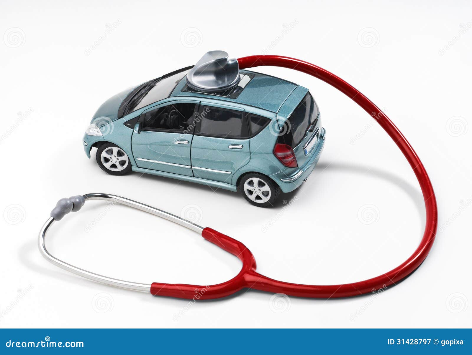 Car with stethoscope stock image. Image of investigate - 31428797