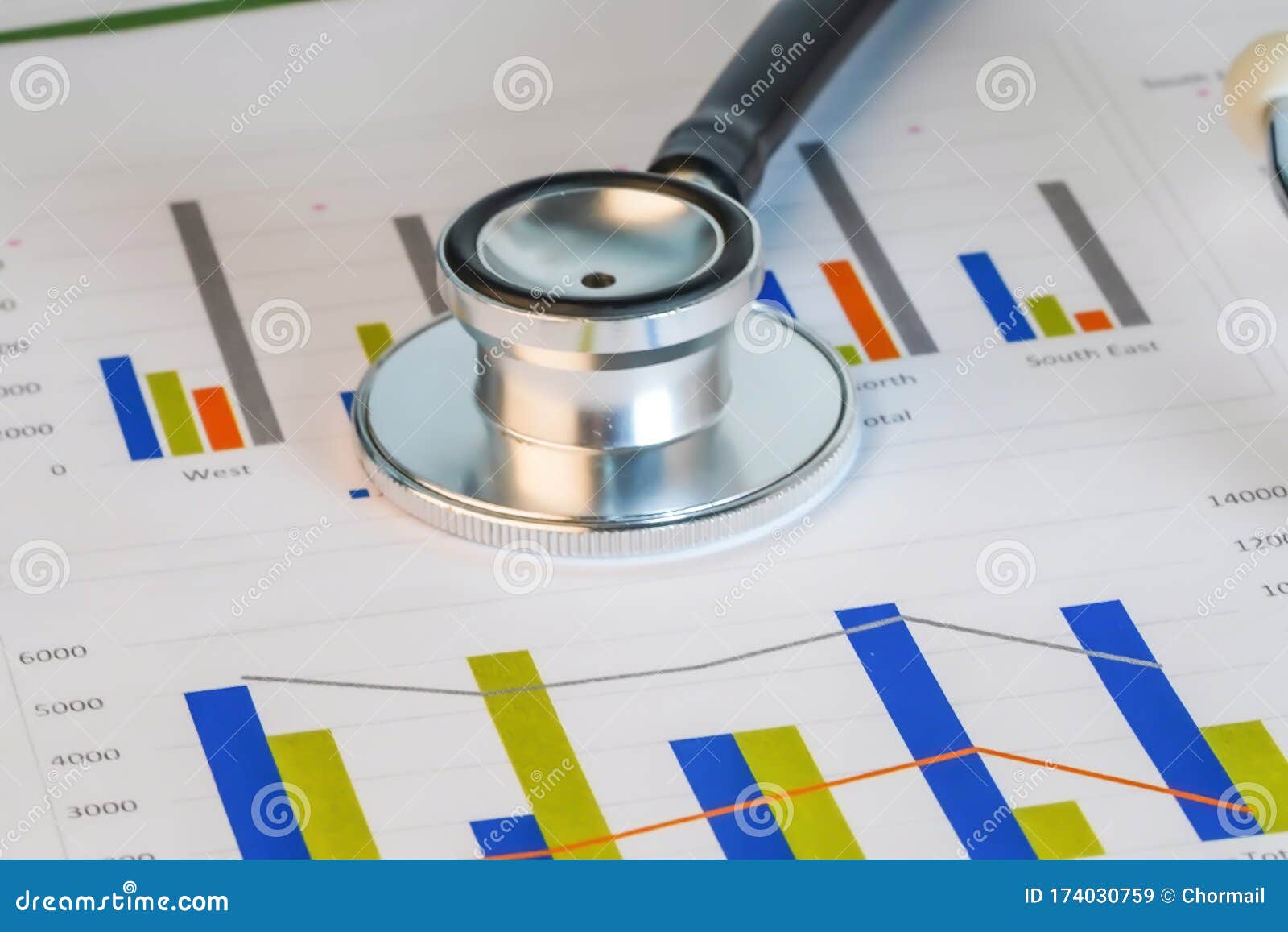 Stethoscope on Charts and Graphs Spreadsheet Paper Stock Image - Image ... Stethoscope on Charts and Graphs Spreadsheet Paper Stock Image - Image ...