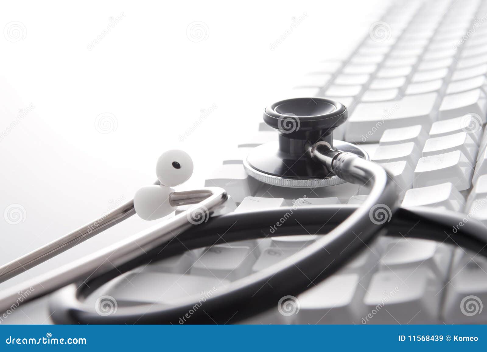 Stethoscope and computer stock image. Image of healthcare - 11568439