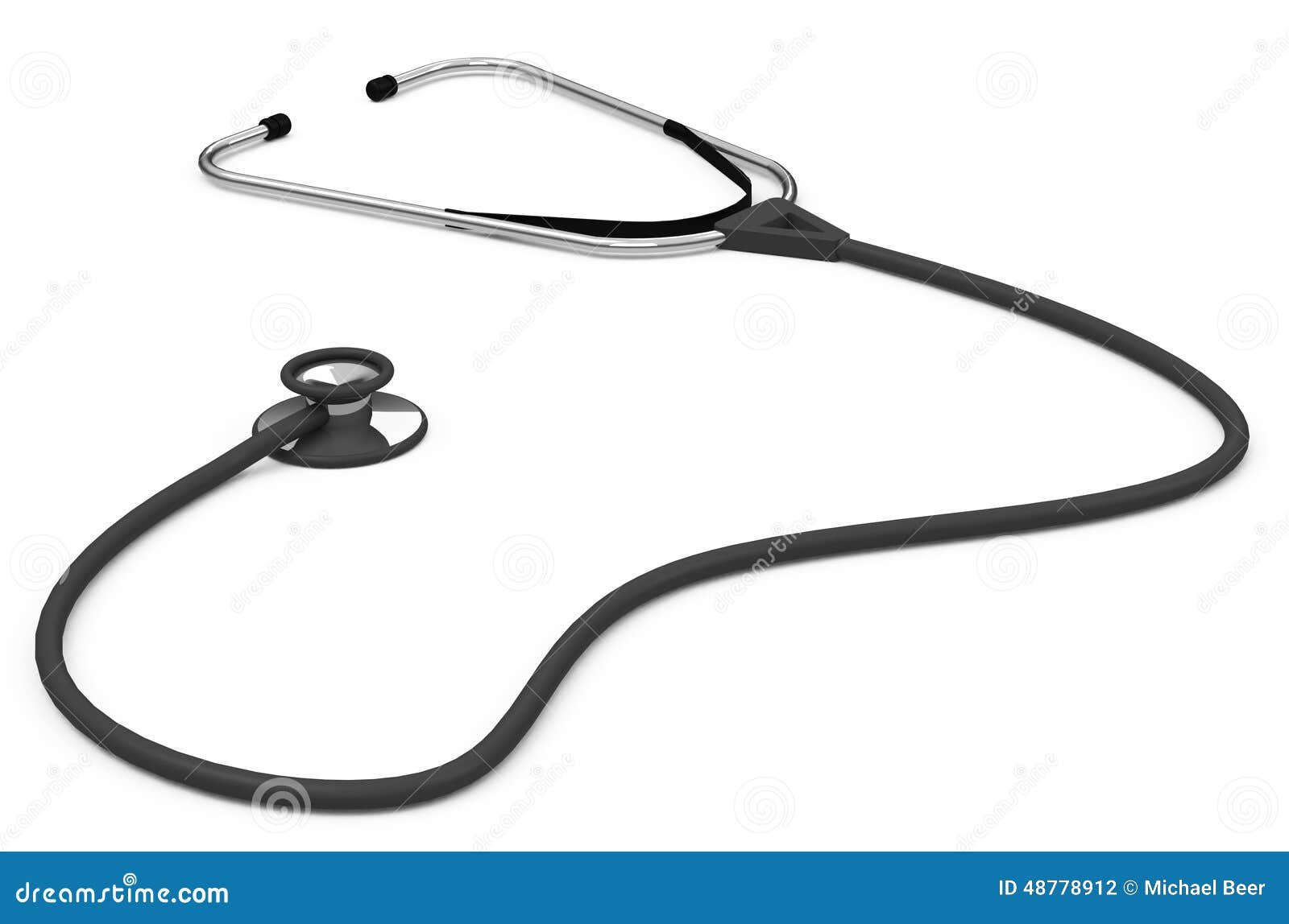 The stethoscope stock illustration. Illustration of stethoscope - 48778912