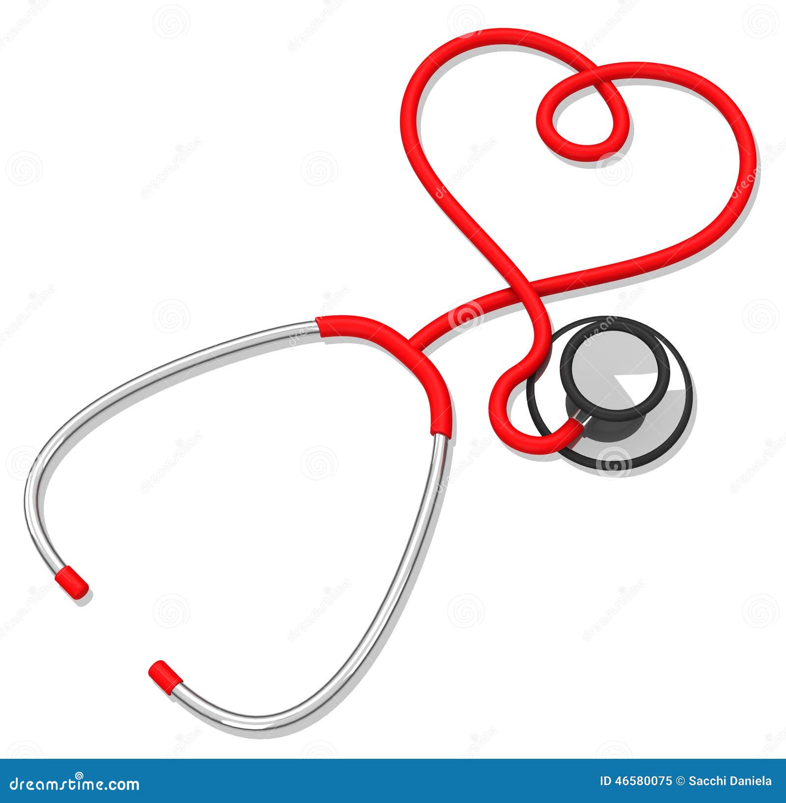 The stethoscope stock illustration. Illustration of diagnostic - 46580075