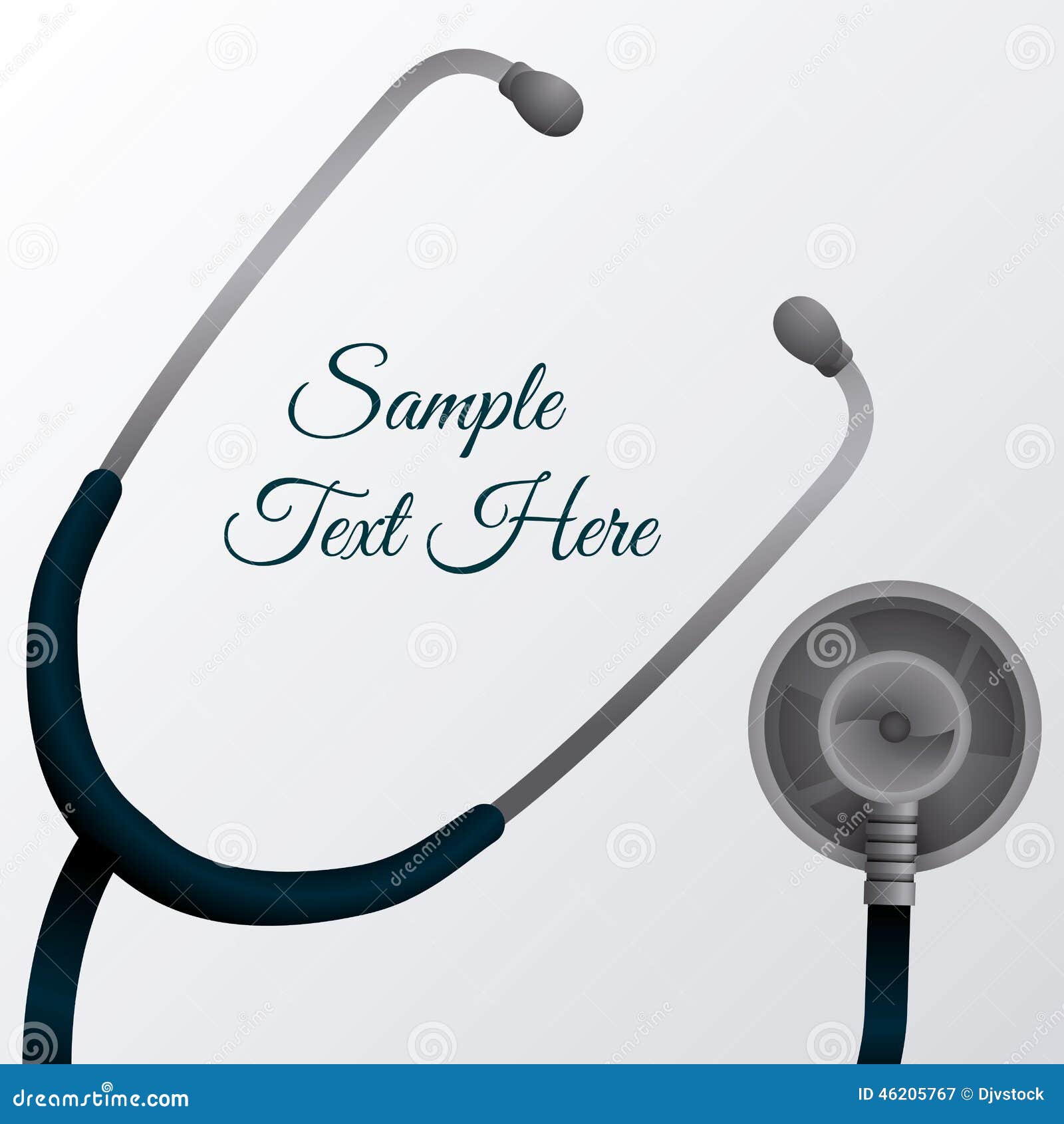 Stethoscope design stock illustration. Illustration of doctor - 46205767