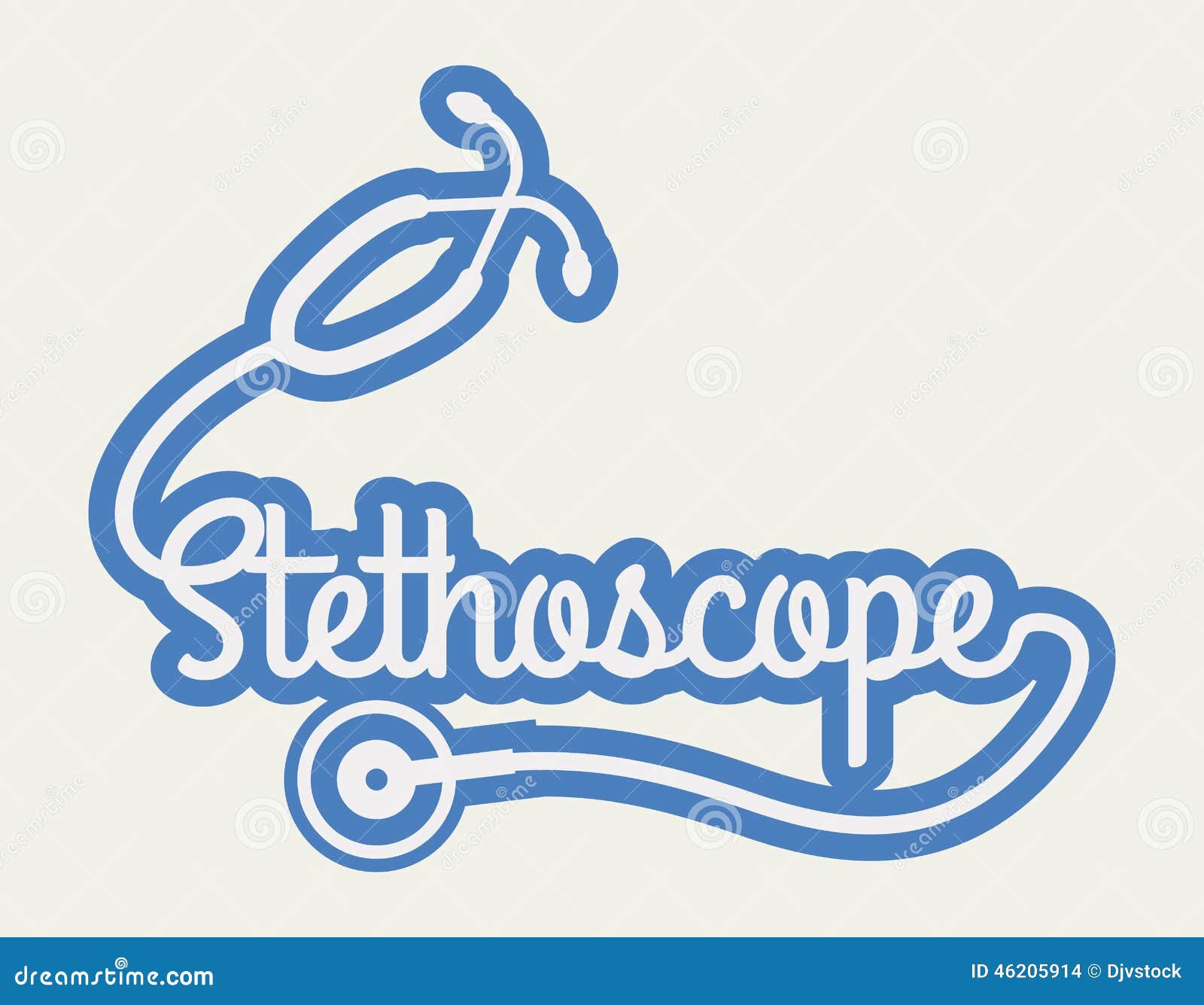 Stethoscope design stock illustration. Illustration of hospital - 46205914