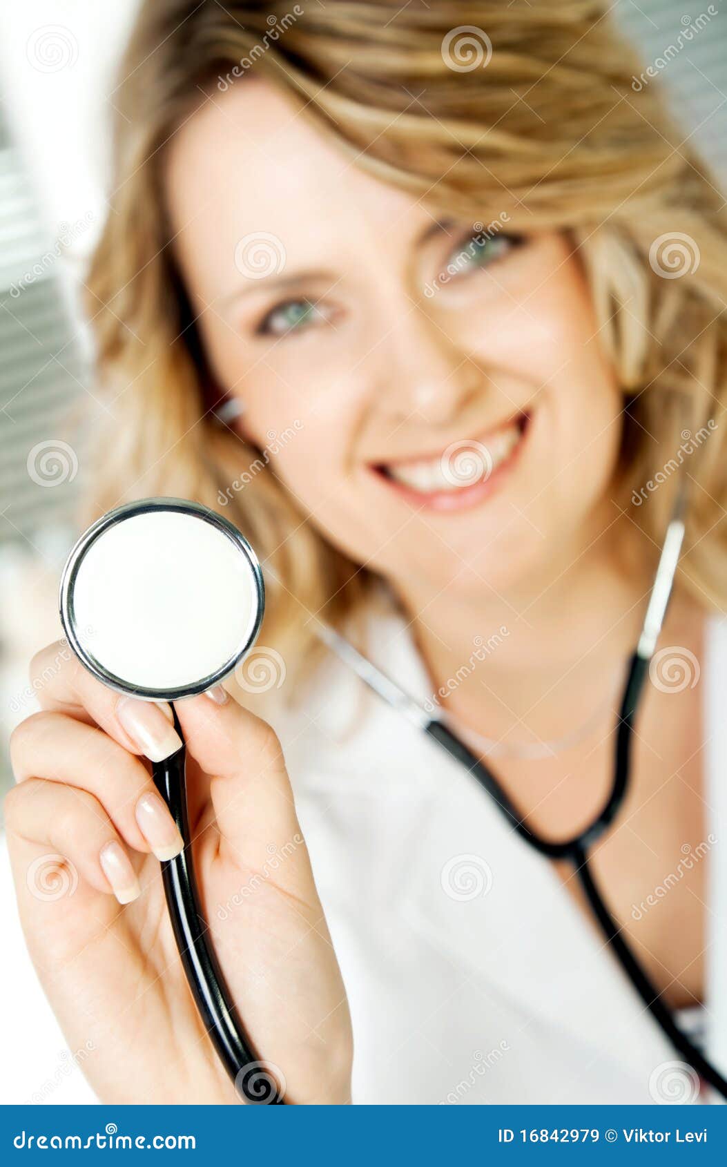 Stethoscope doctor stock image. Image of smiling, hospital - 16842979