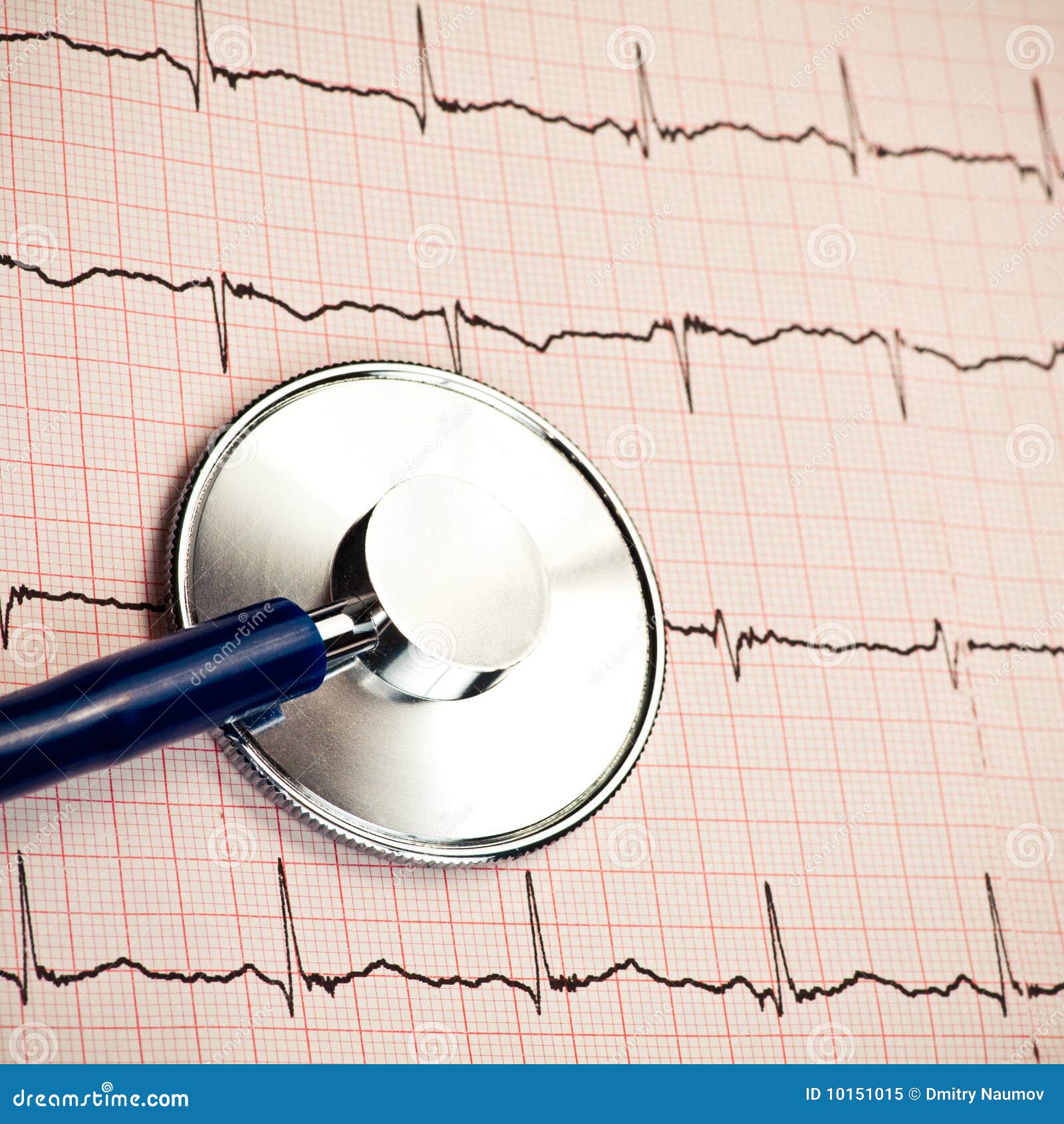 Stethoscope on EKG stock image. Image of beat, analysis - 10151015