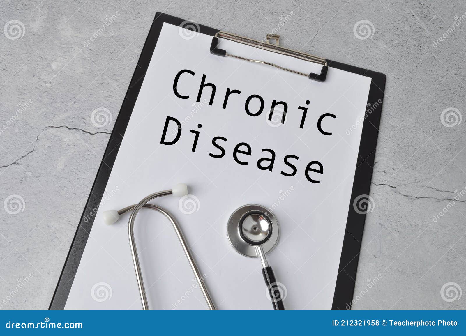 Stethoscope and File Written with Text CHRONIC DISEASE Stock Photo ...