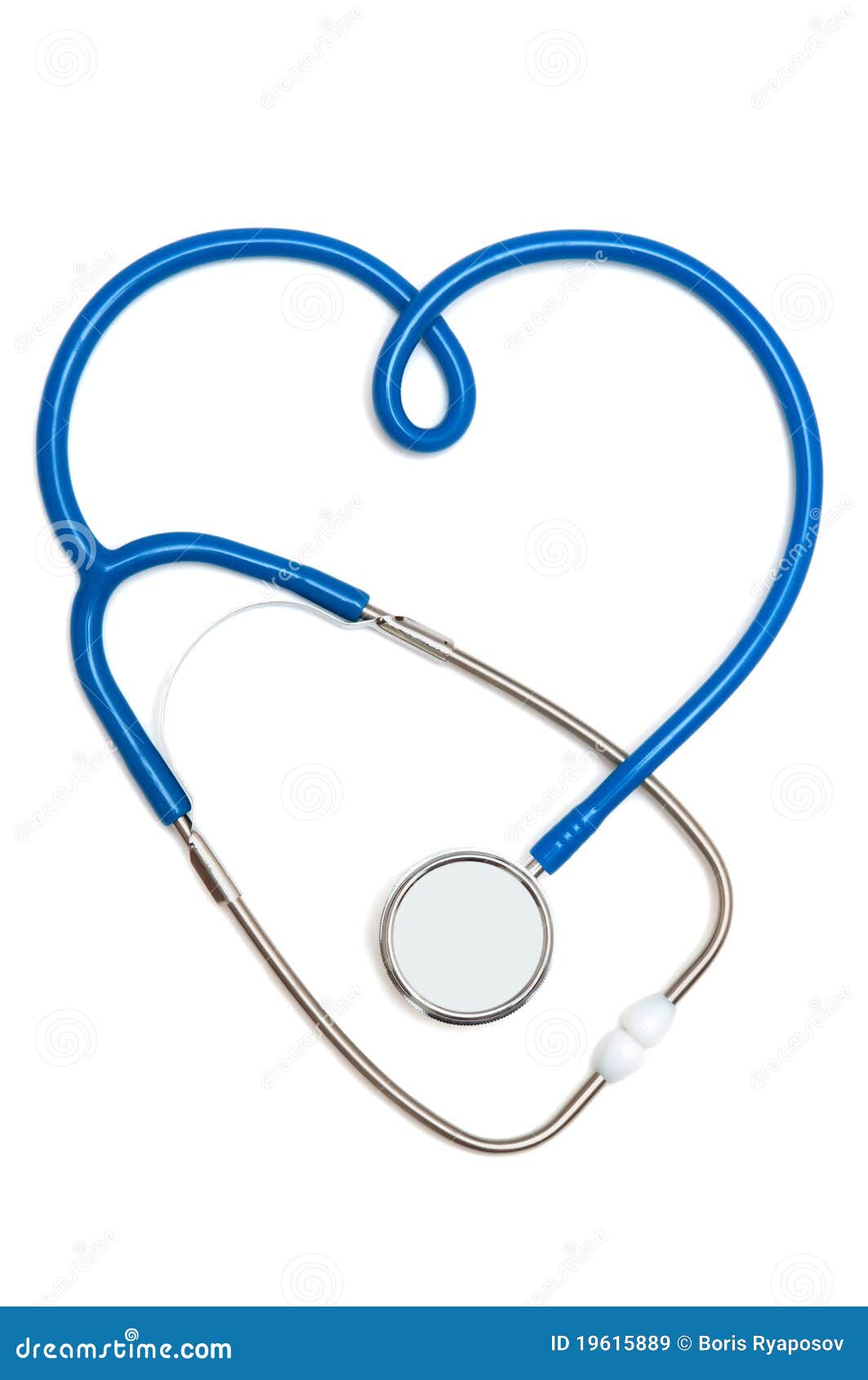 Stethoscope in the Form of Heart Sign Stock Image - Image of isolated ...