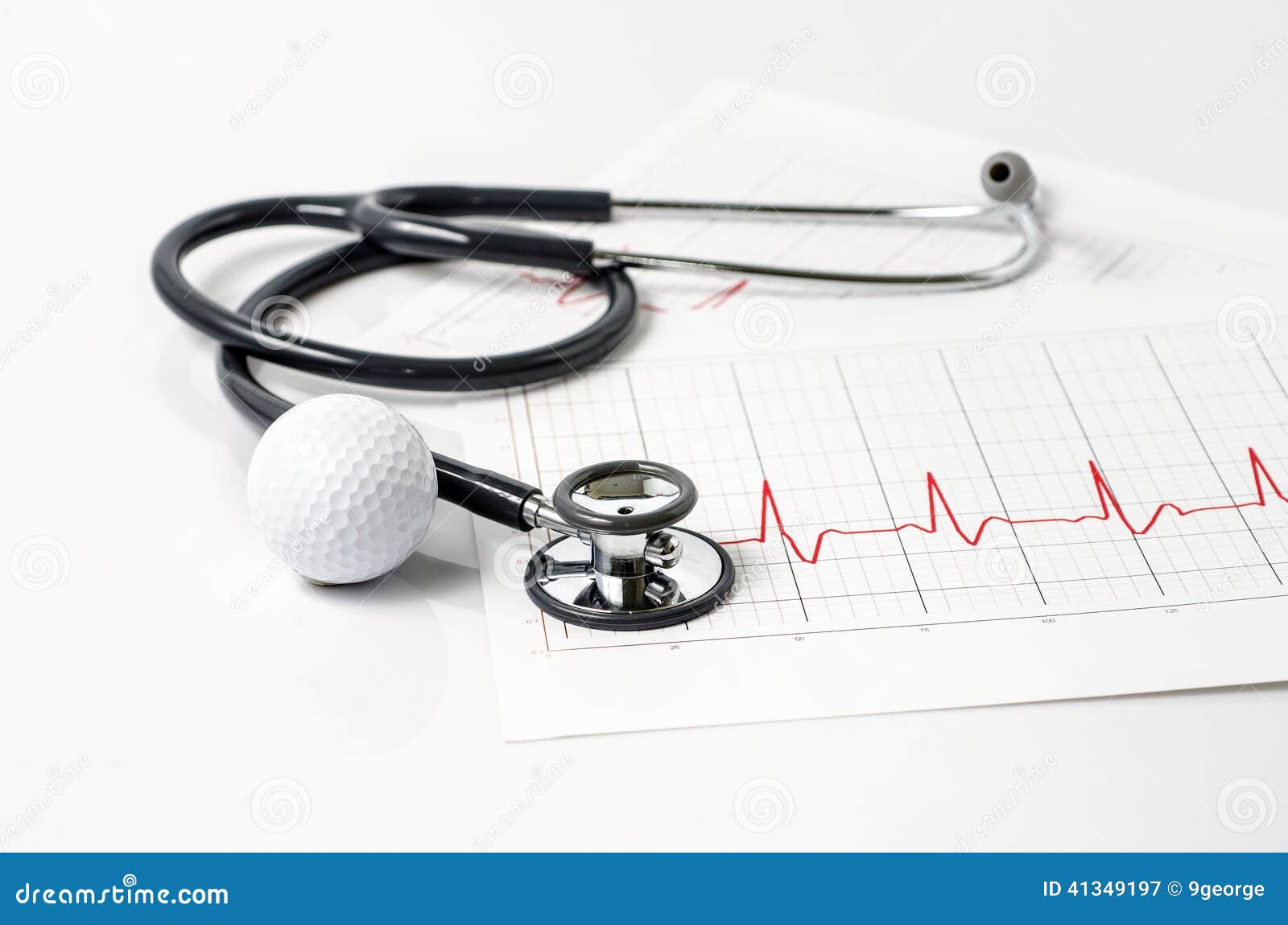 Stethoscope Golf Ball White Background Stock Photos - Free & Royalty ...