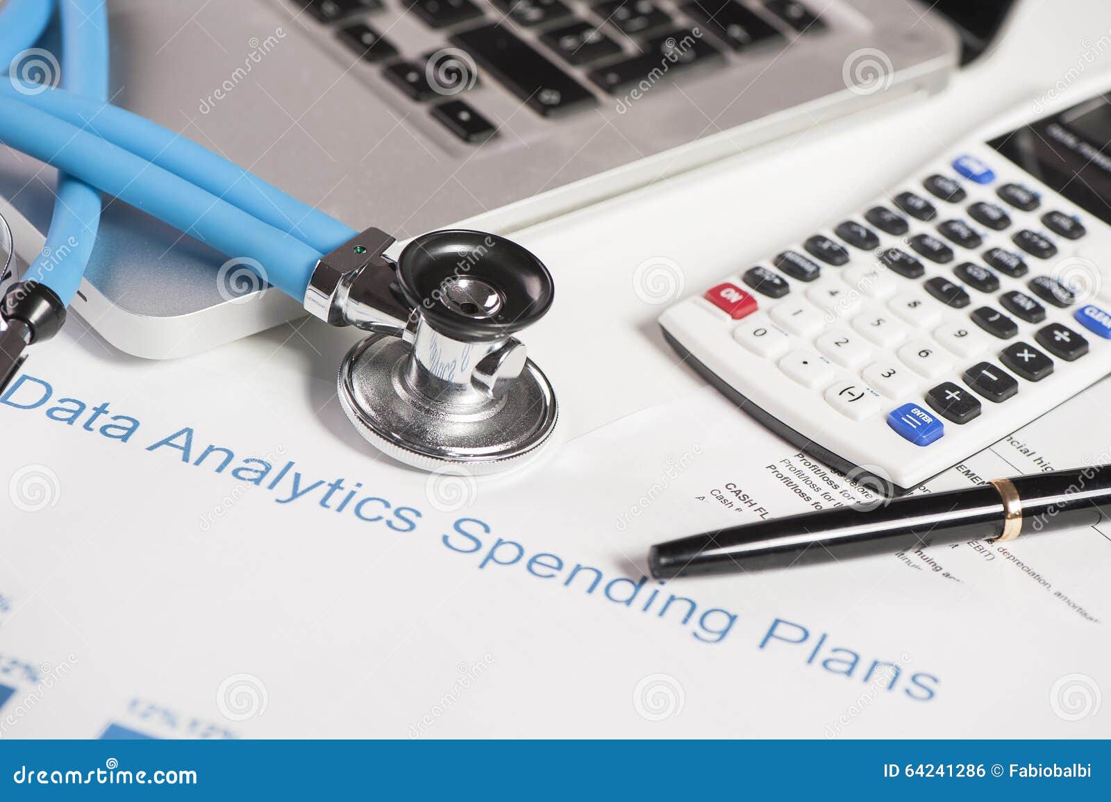 Stethoscope On A Graphic Charts Royalty-Free Stock Photography ...