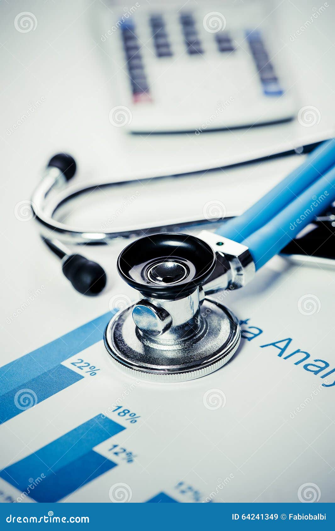 Stethoscope On A Graphic Charts Royalty-Free Stock Photography ...