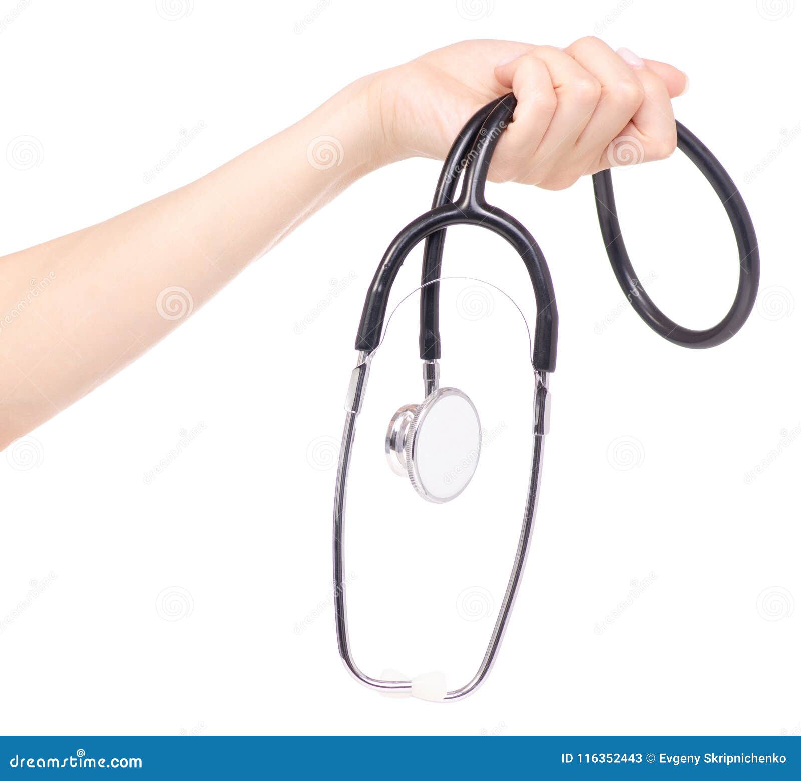 The Stethoscope in Hand Medicine Stock Image - Image of illness ...