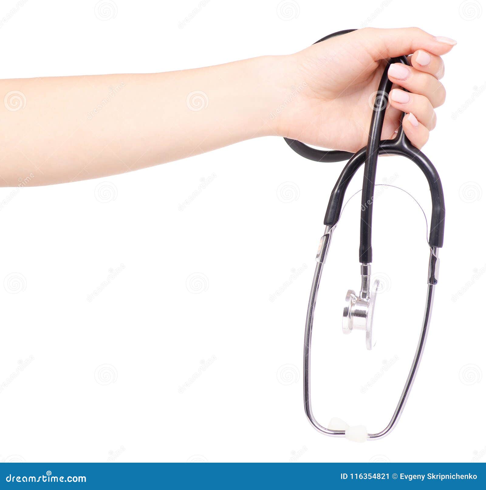 The Stethoscope in Hand Medicine Stock Image - Image of clinical, exam ...