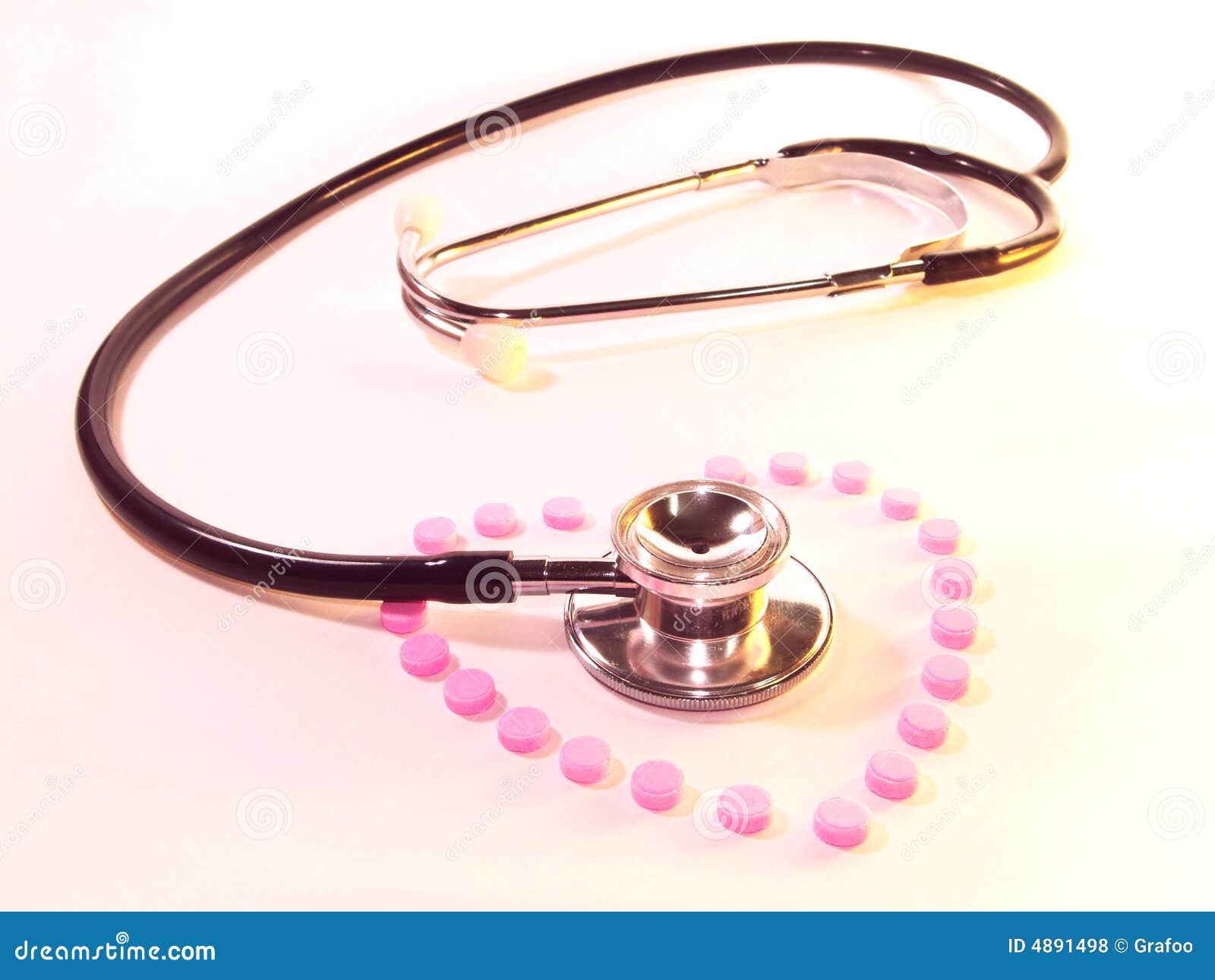 Stethoscope with Heart Shape Stock Photo - Image of insurance ...