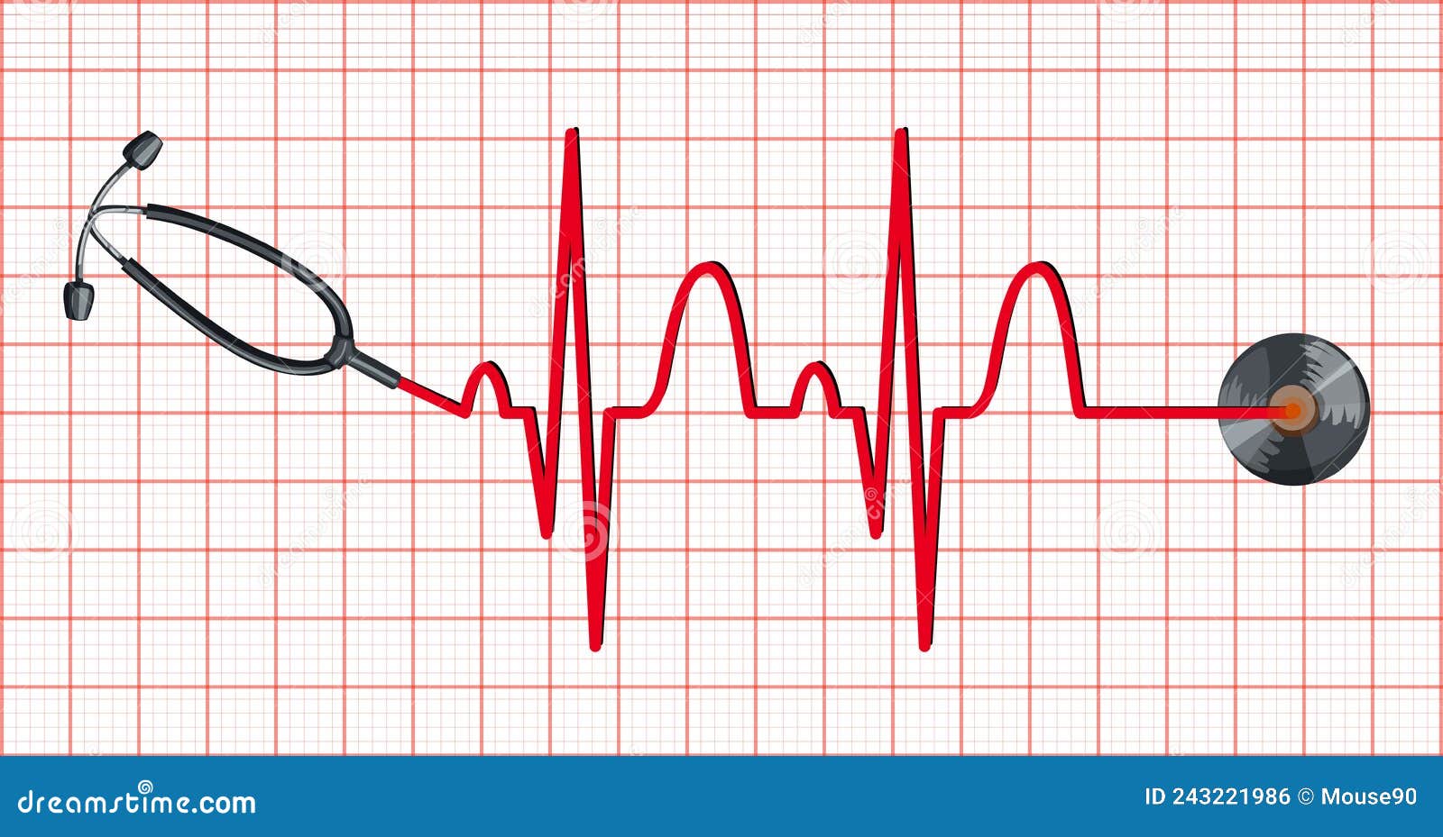 Heartbeats, EKG Cartoon Vector | CartoonDealer.com #32098813