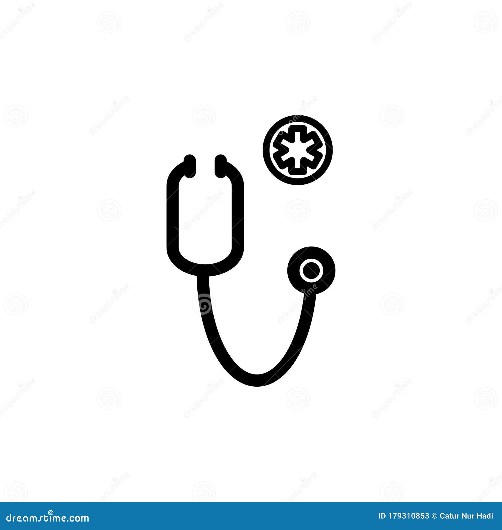 Stethoscope Icon Flat Vector Template Design Trendy Stock Vector ... Stethoscope Icon Flat Vector Template Design Trendy Stock Vector ...