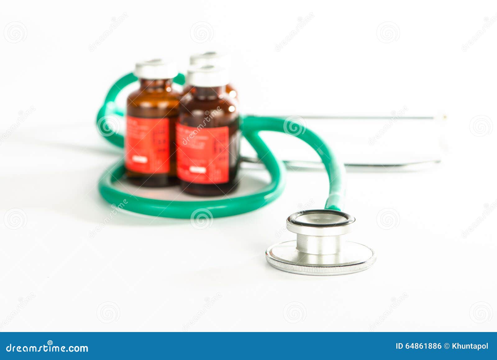 Stethoscope With Injection Medicine Ampule Stock Photography ...