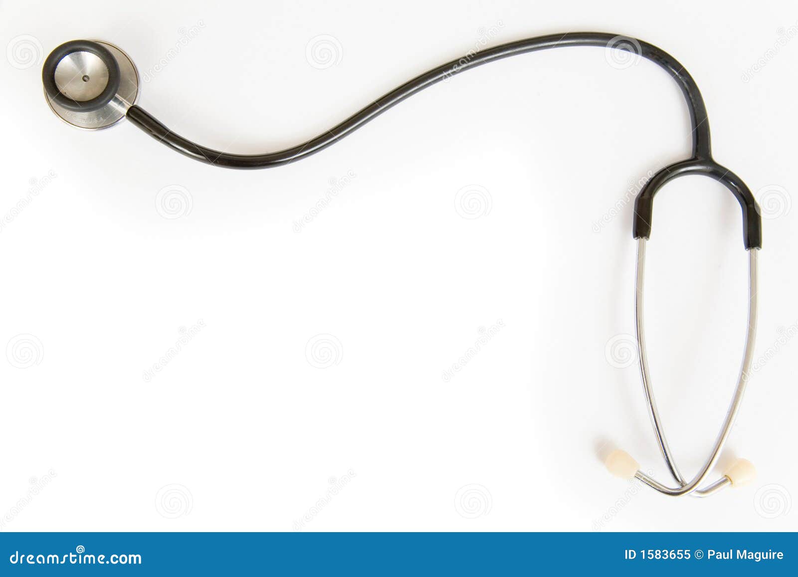 Stethoscope isolated stock image. Image of industry, medicine - 1583655