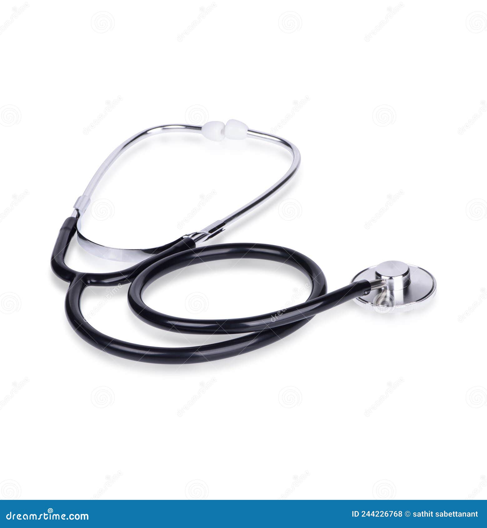 Stethoscope Isolation on White Background Stock Photo - Image of hear ...