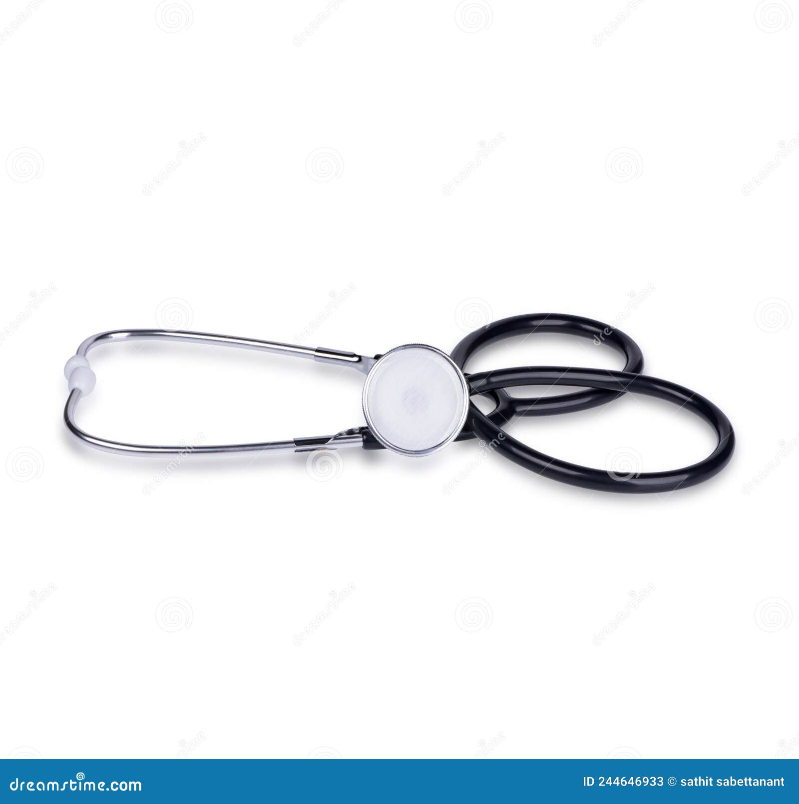Stethoscope Isolation on White Background Stock Image - Image of heart ...