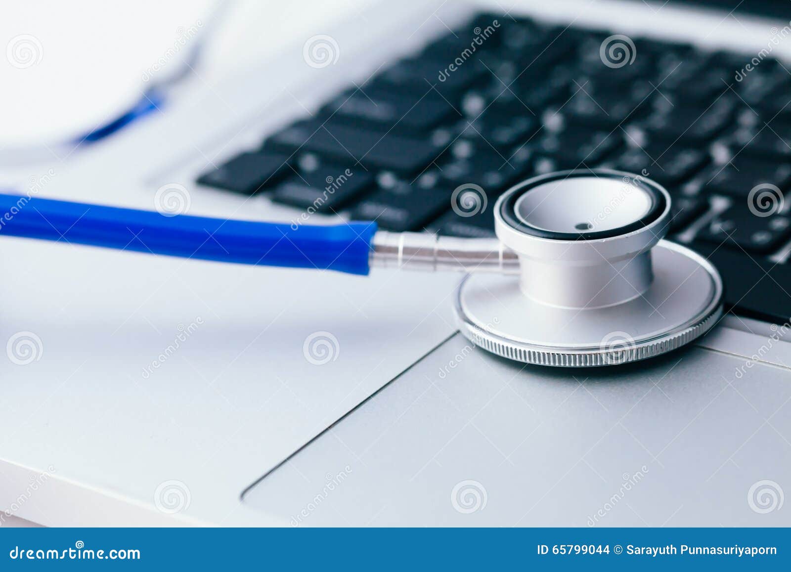 Stethoscope on Laptop - Computer Repair and Maintenance Concept Stock ...