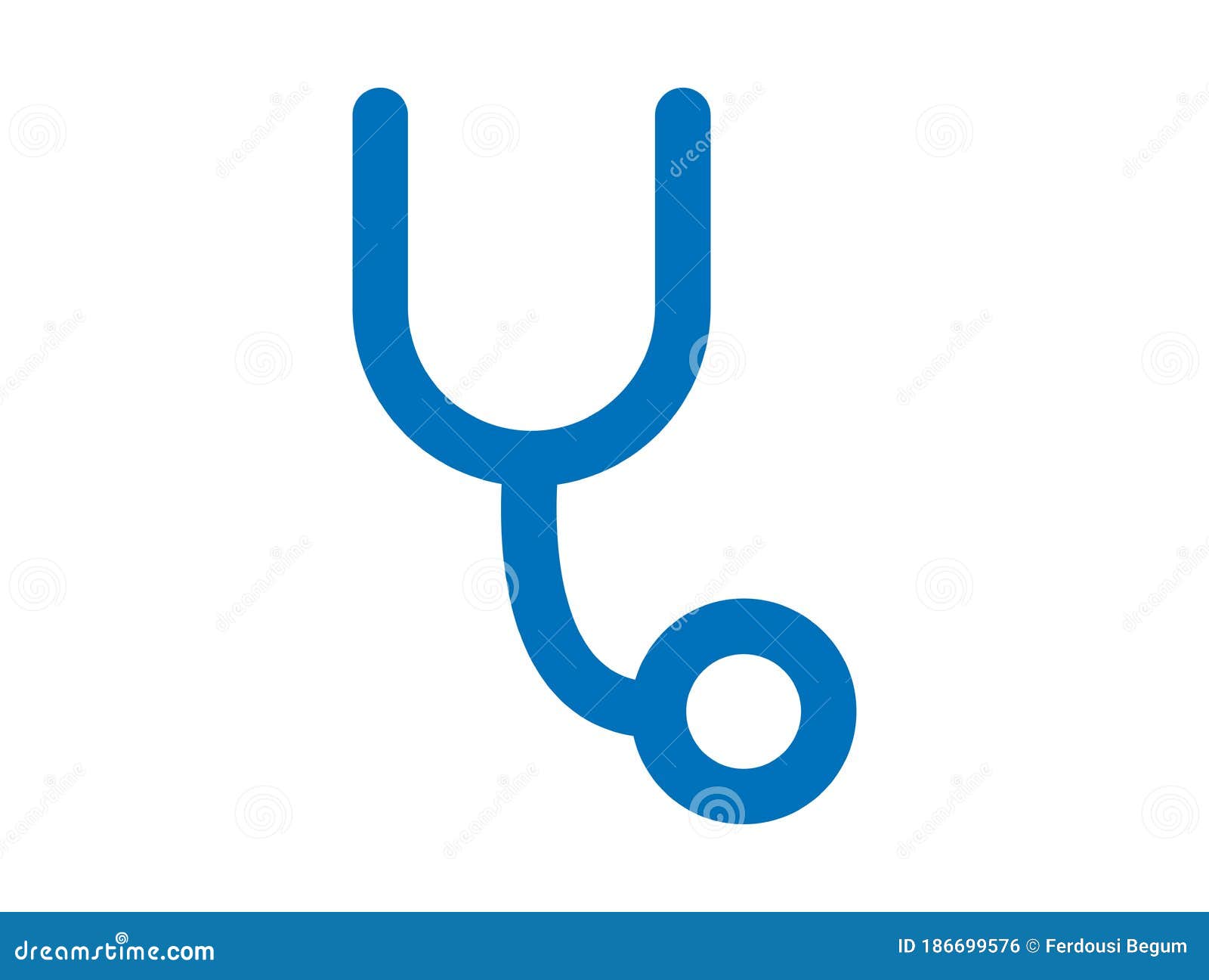 Stethoscope Line Icon - Vector Transparent Background Stock Vector ...