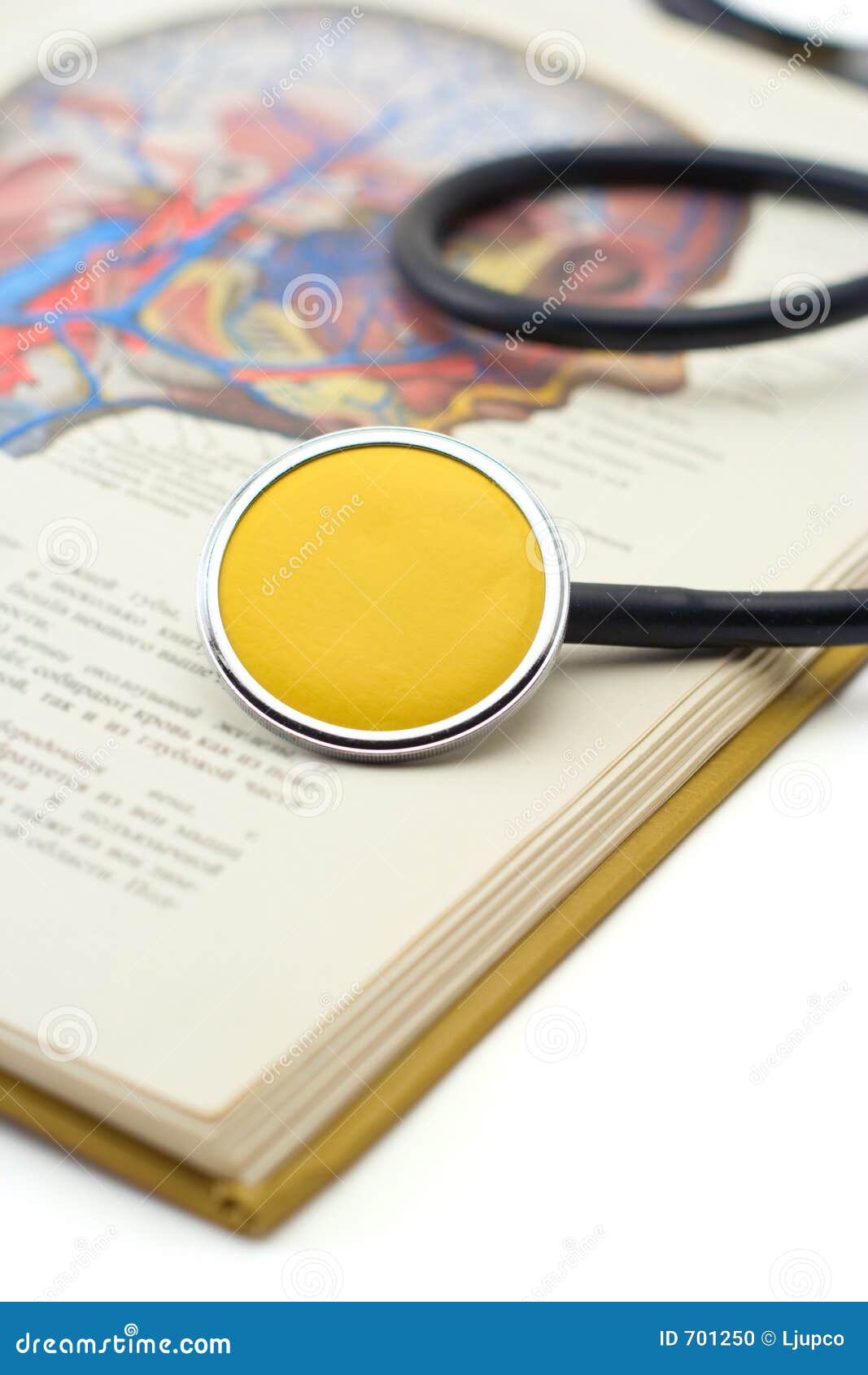 Stethoscope on a Medical Book Stock Photo - Image of exam, medical: 701250