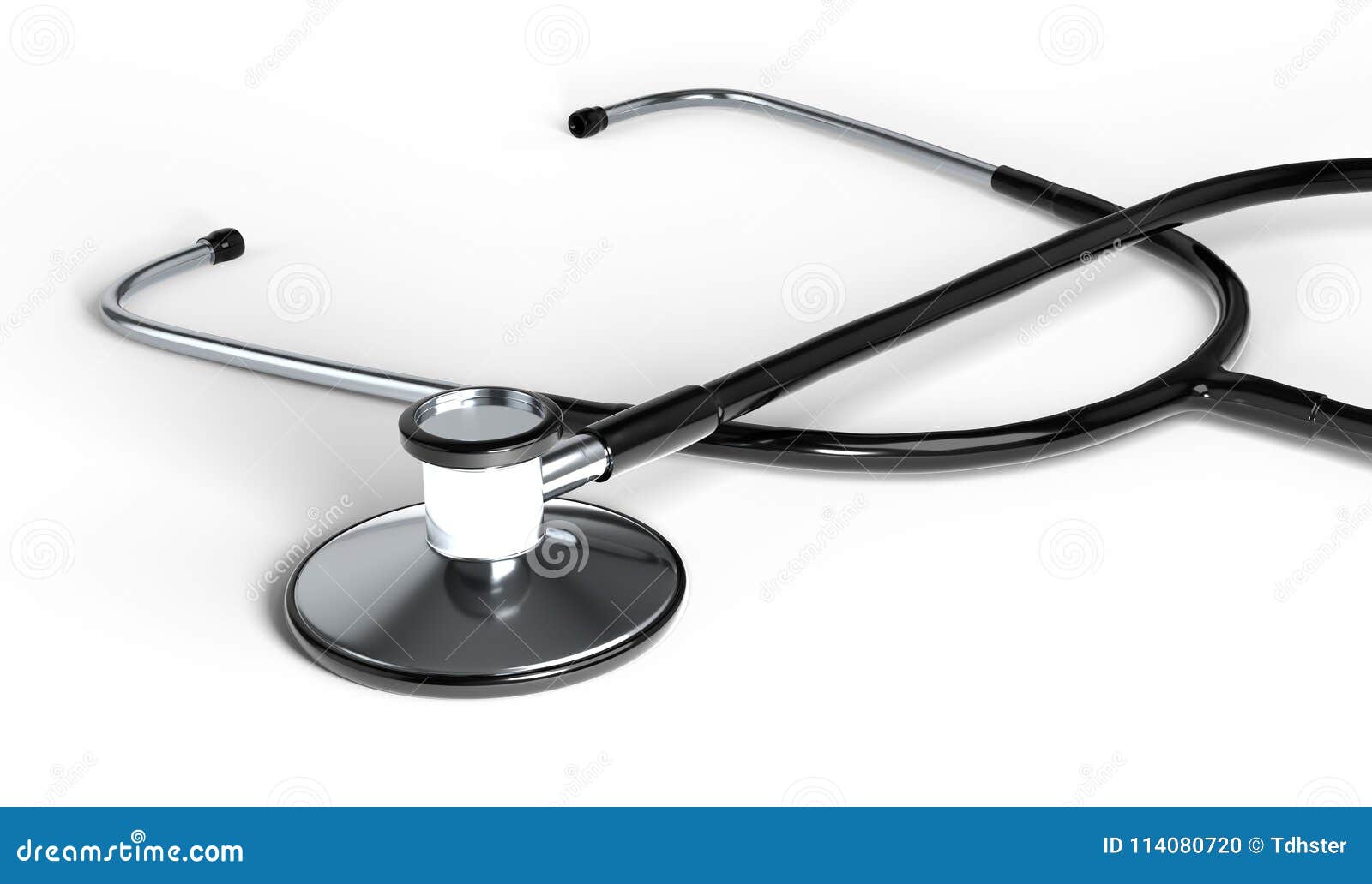 Stethoscope. Medical Instrument Used in Medical Diagnostics. 3d ...