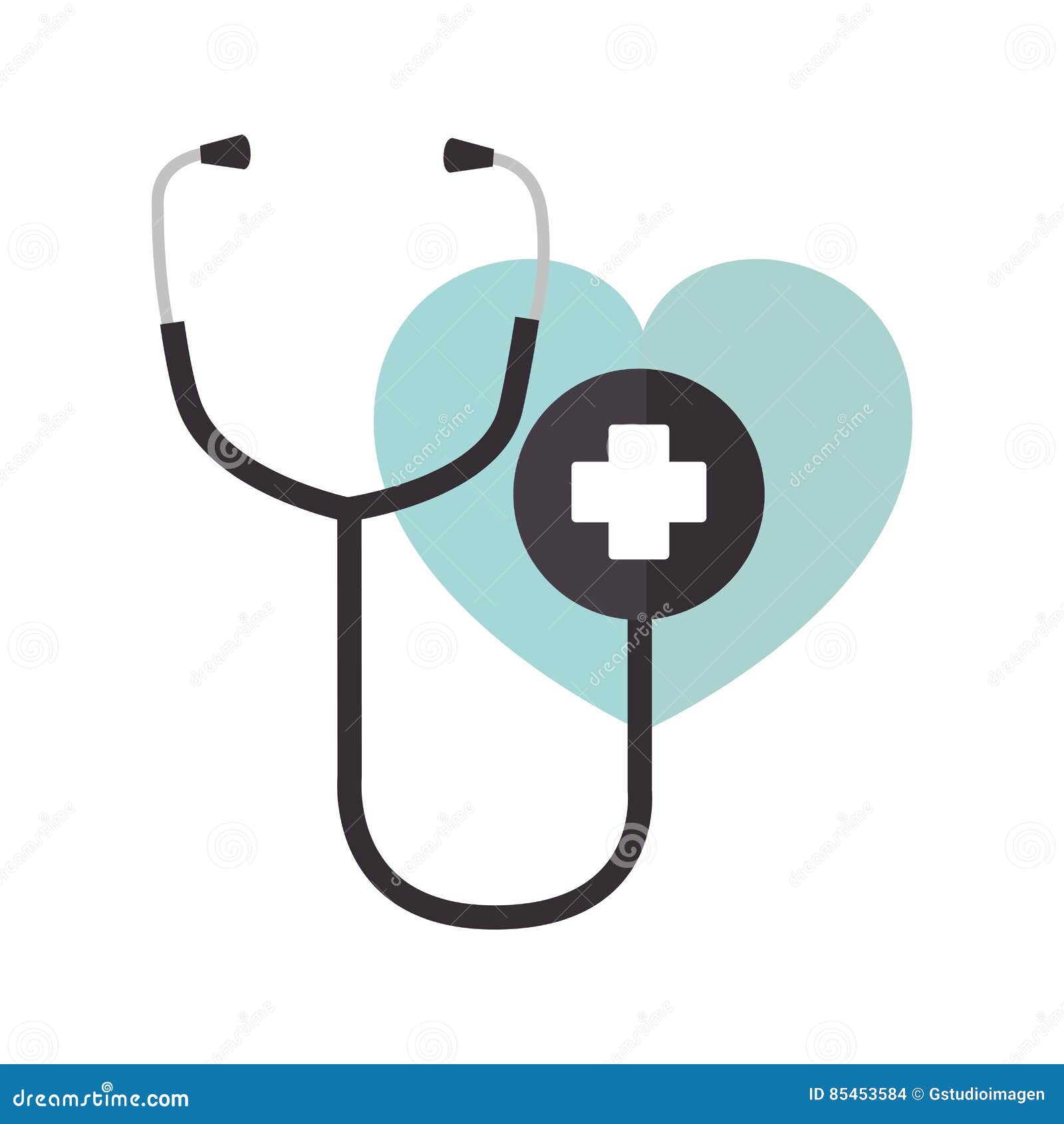 Stethoscope Medical Isolated Icon Stock Vector - Illustration of ...