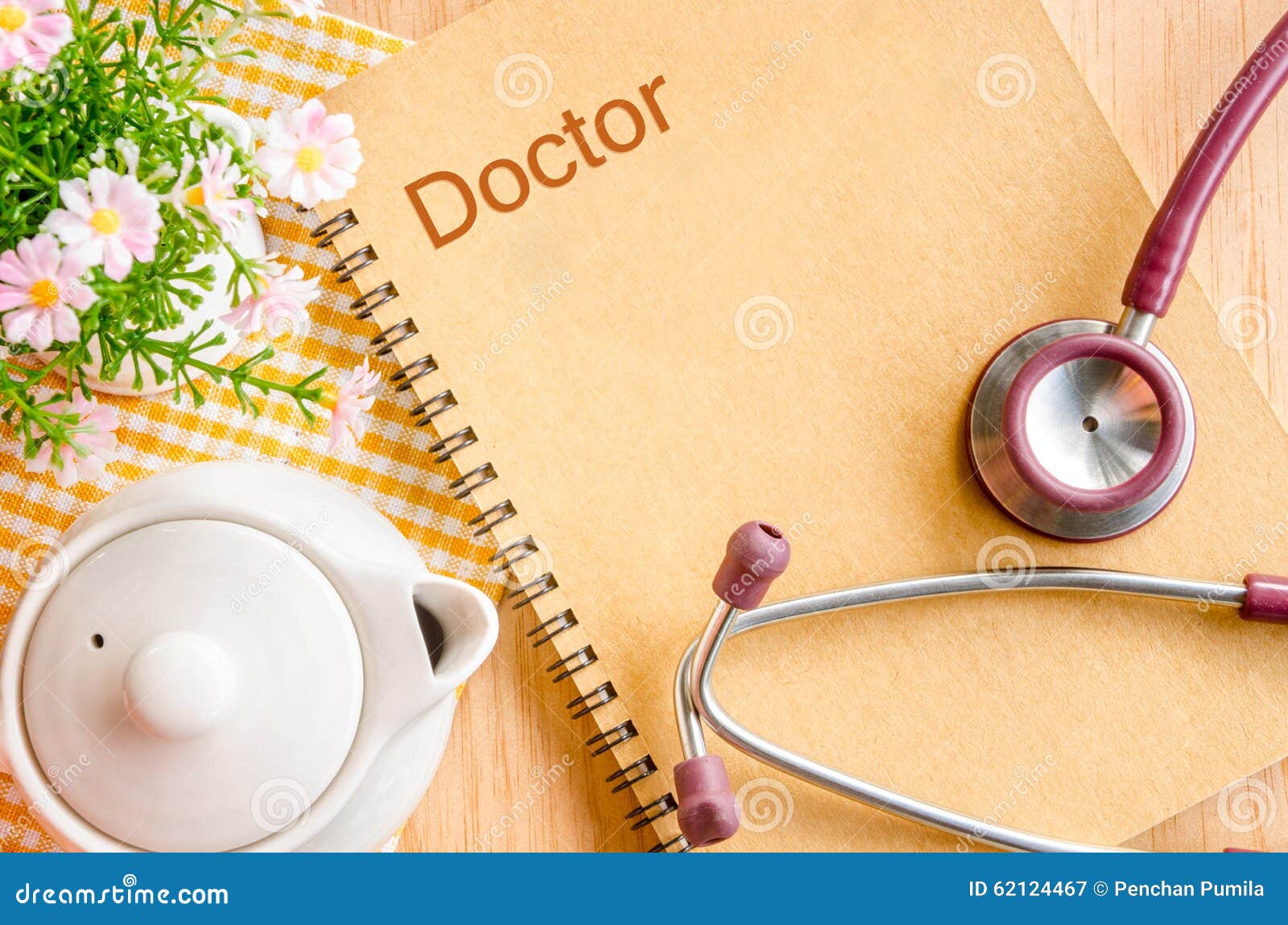 Stethoscope with Note Book. Stock Image - Image of healthy, education ...