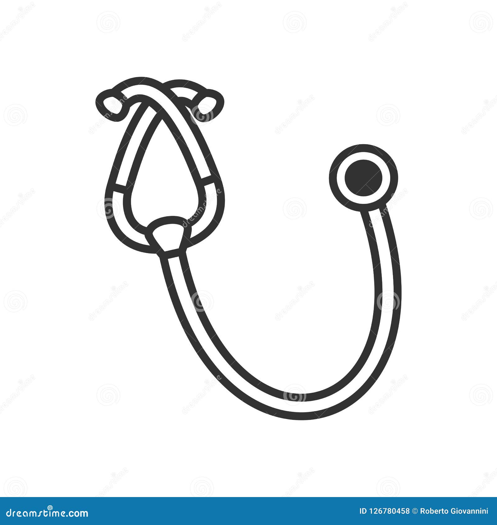 Stethoscope Outline Svg