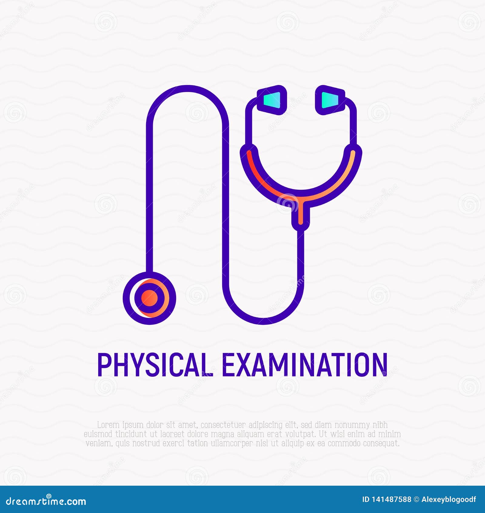 Physical Examination Linear Icons Set. Assessment, Inspection ...