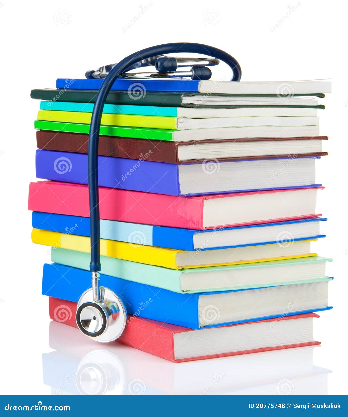 Stack Of Medical Textbooks