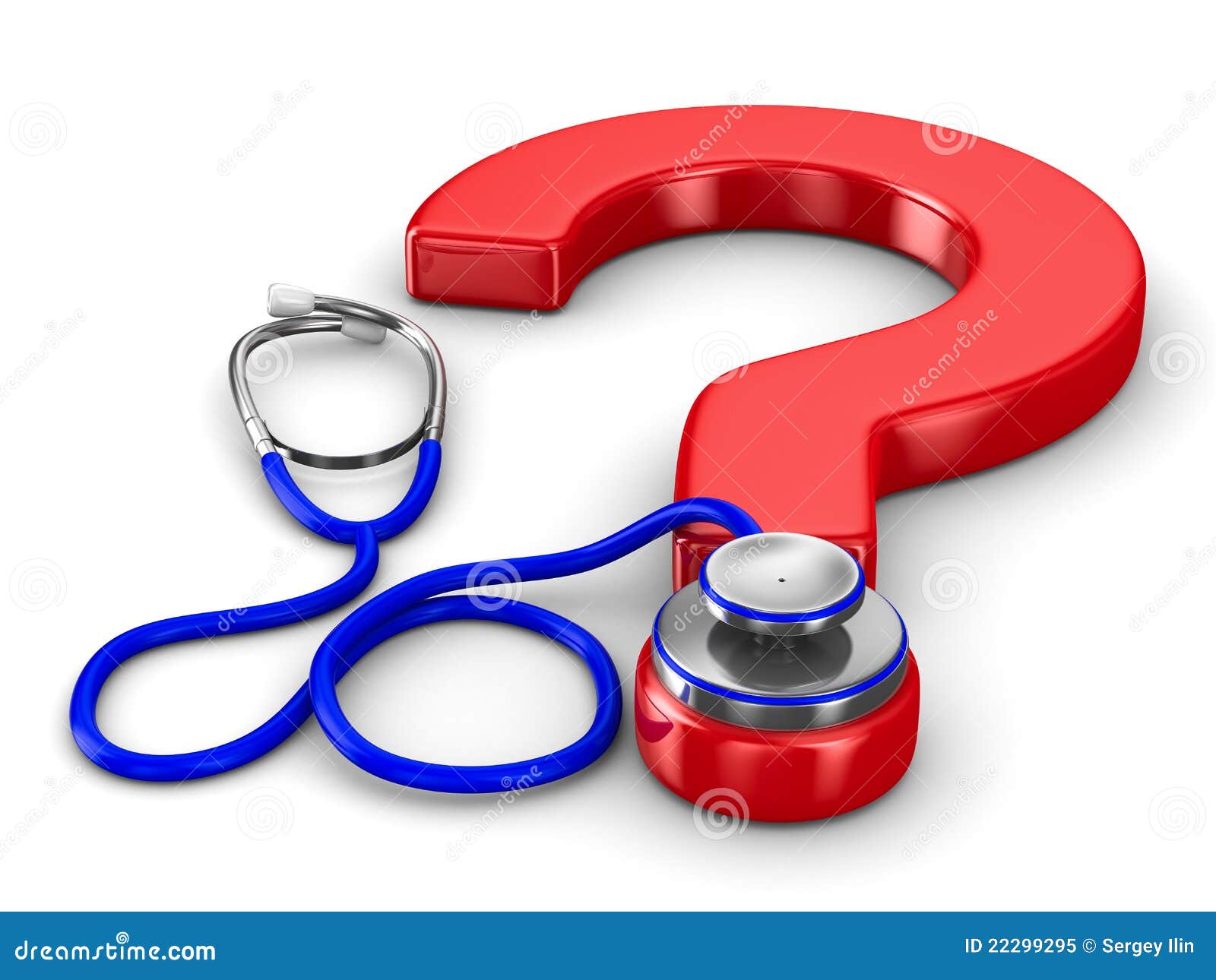 Stethoscope And Question Mark Stock Photo | CartoonDealer.com #25079910