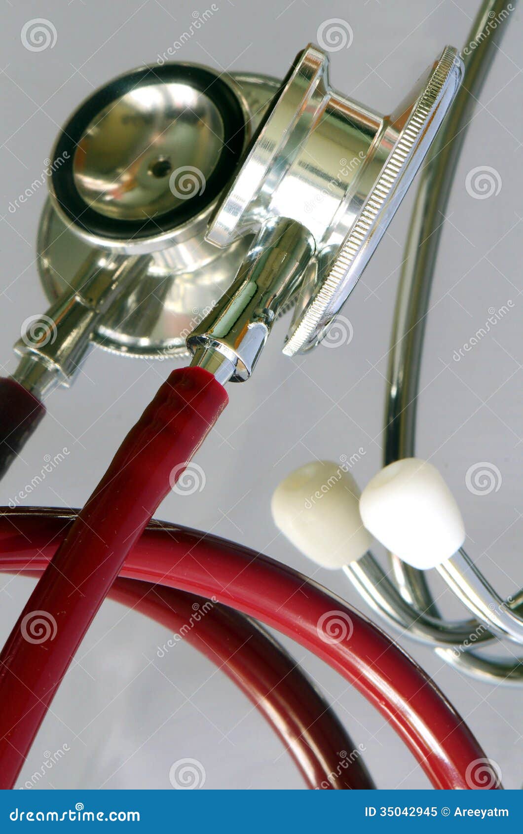 The Stethoscope. stock image. Image of reflective, attributes - 35042945