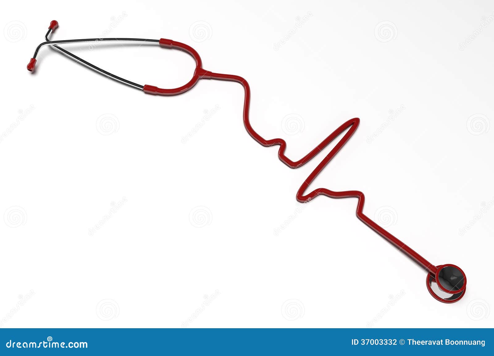 Stethoscope stock illustration. Illustration of graph - 37003332