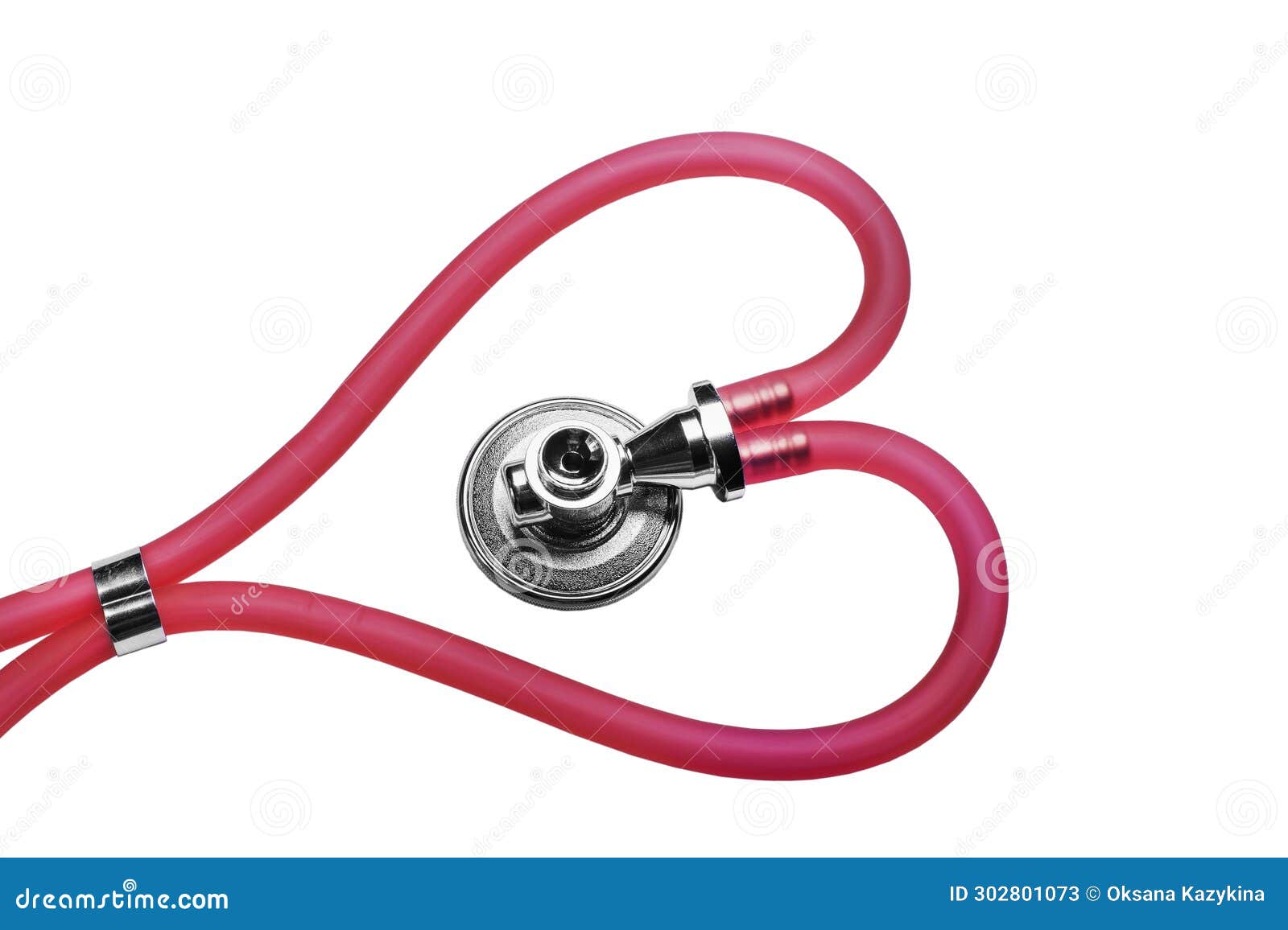 Stethoscope in the Shape of a Heart Stock Image - Image of single ...